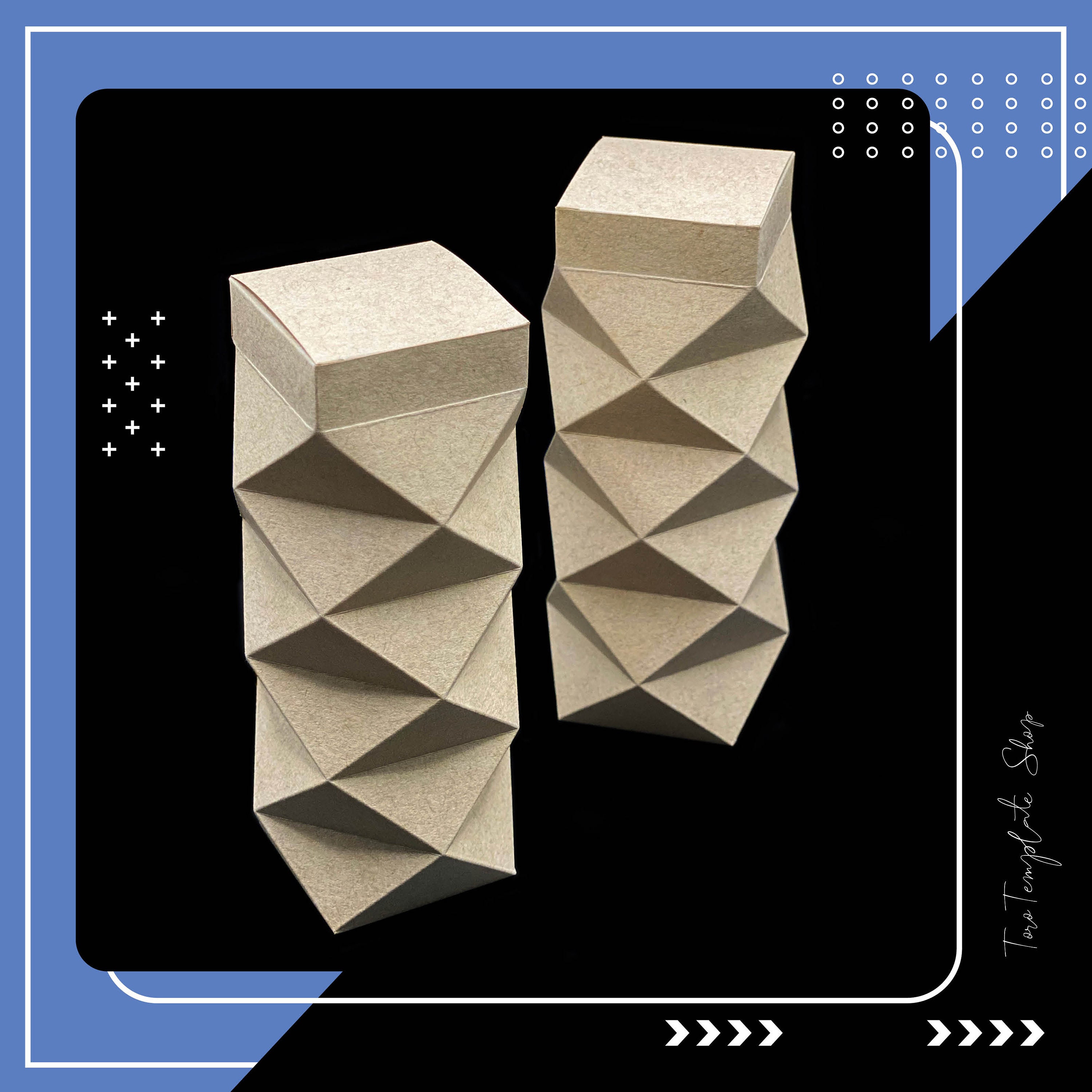 Zigzag Box Template, Gift Box Template, Candy Box Template, Cookies Box ...