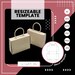 Box With Handle Template, Gift Box Template, Candy Box Template ...