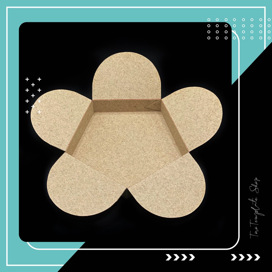 Pentagon Box Template, Cookies Box Template, Gift Box Template, Candy ...