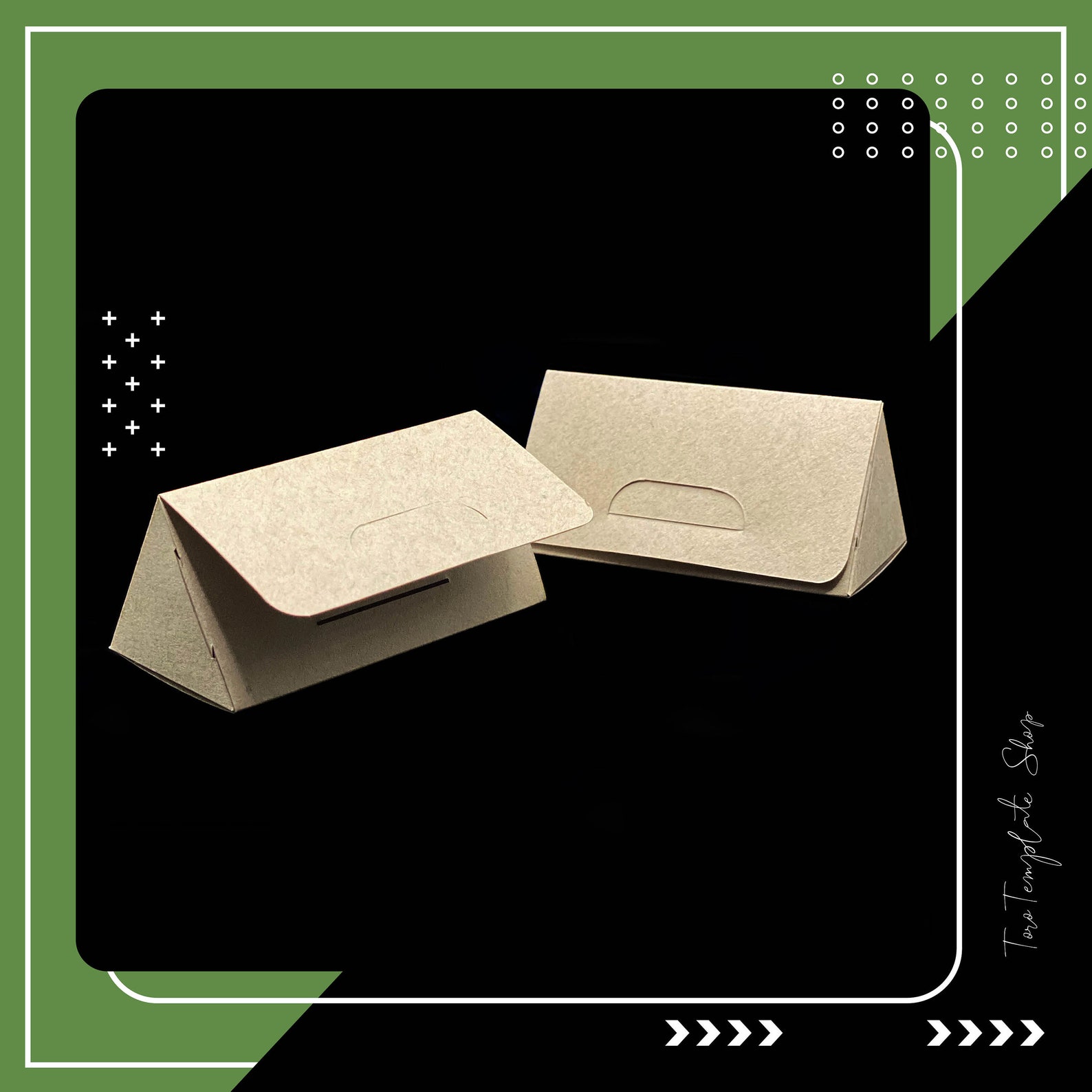 Triangle Box Template T Box Template Candy Box Template Cookies Box Template Resizeable