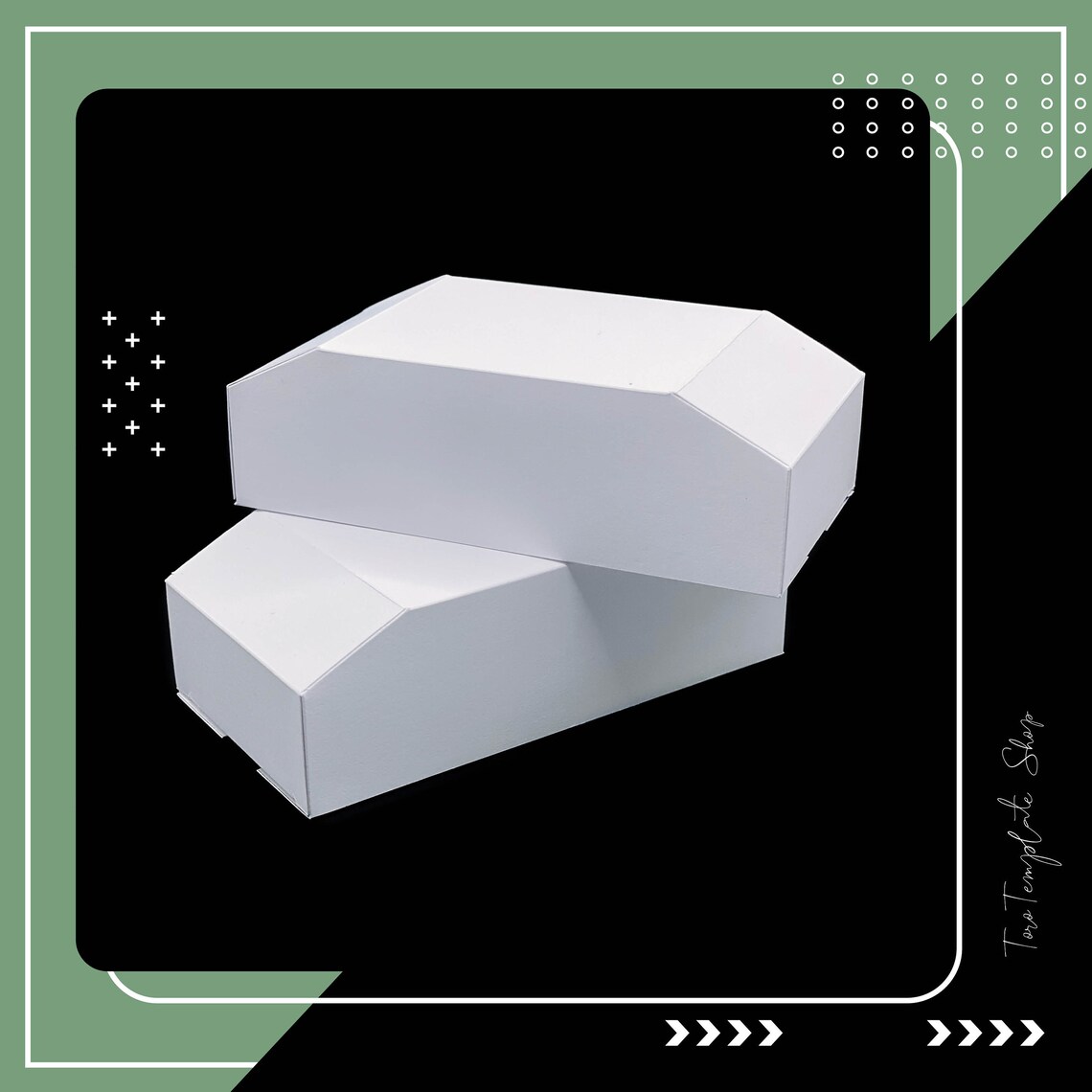 Chamfered Box Template, Gift Box Template, Candy Box Template ...