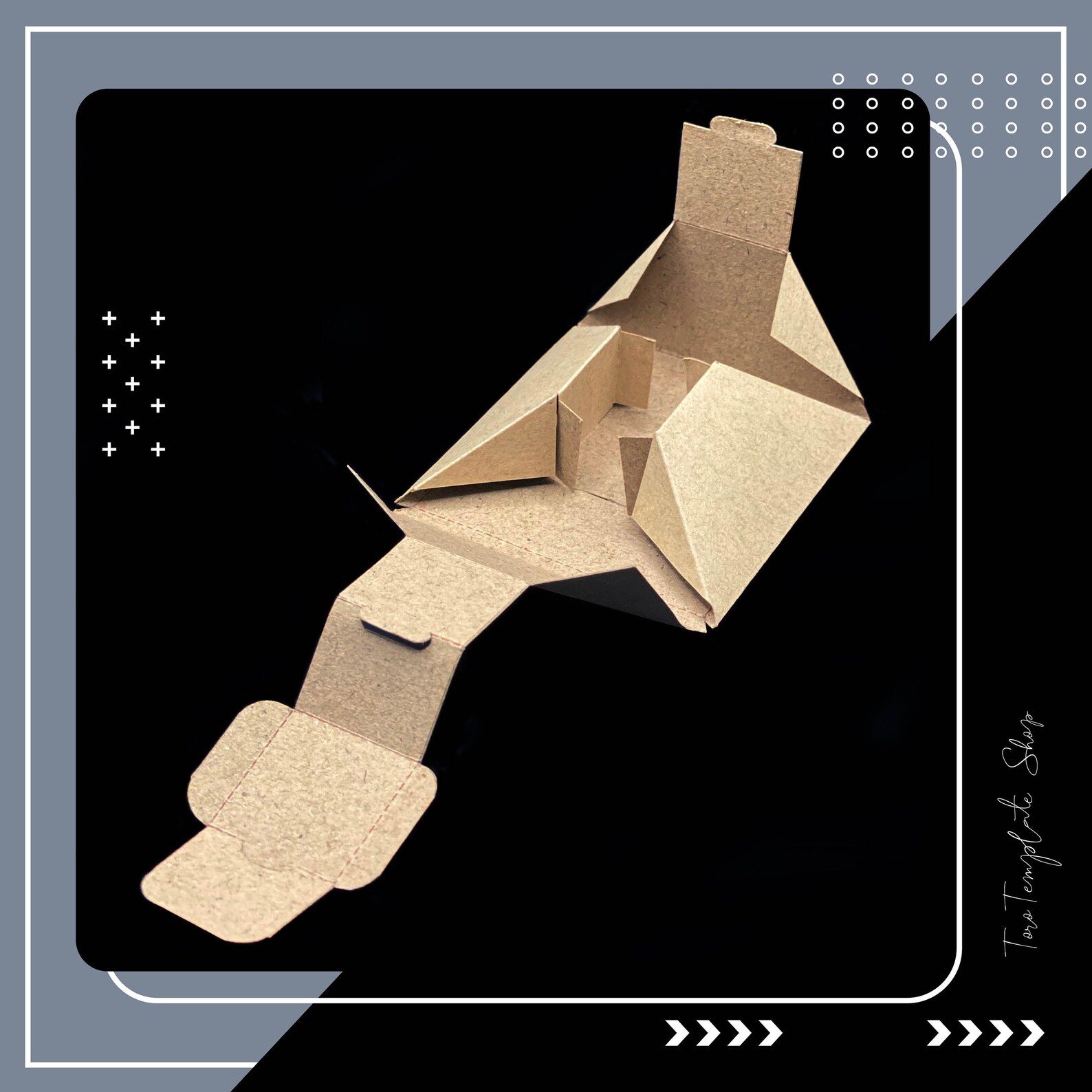 Pyramid Box Template, Gift Box Template, Candy Box Template, Jewelry ...