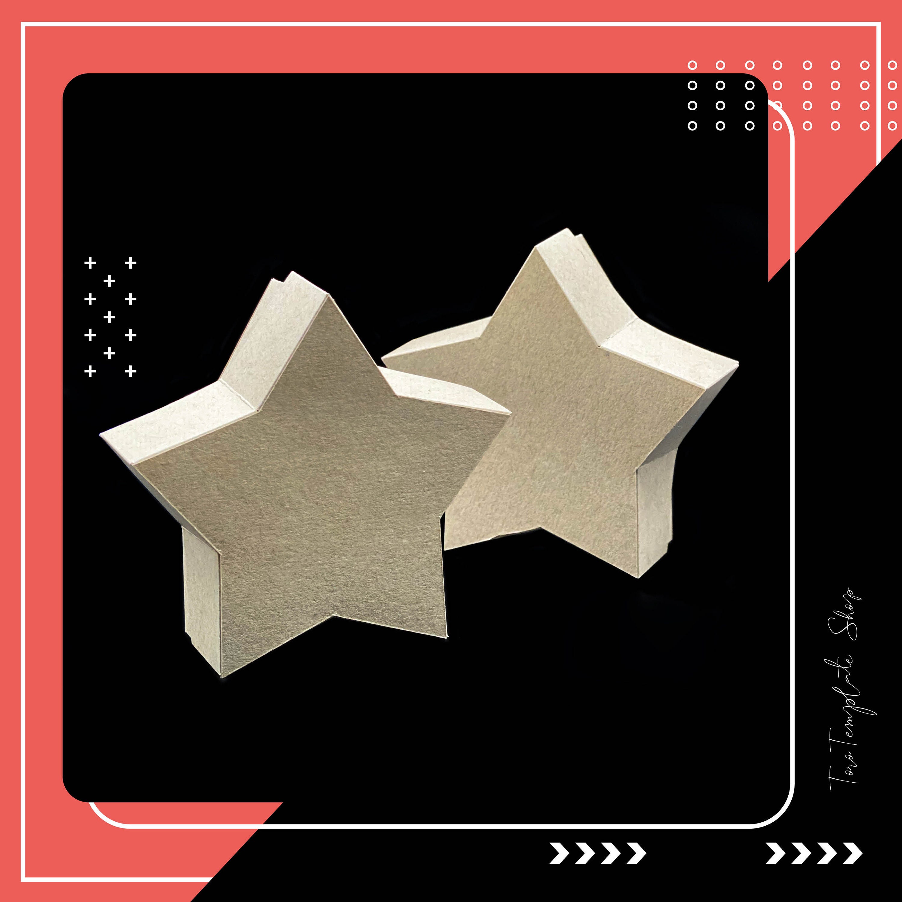 Star Box Template: Gift/candy/cookies Box (digital Download) - Etsy