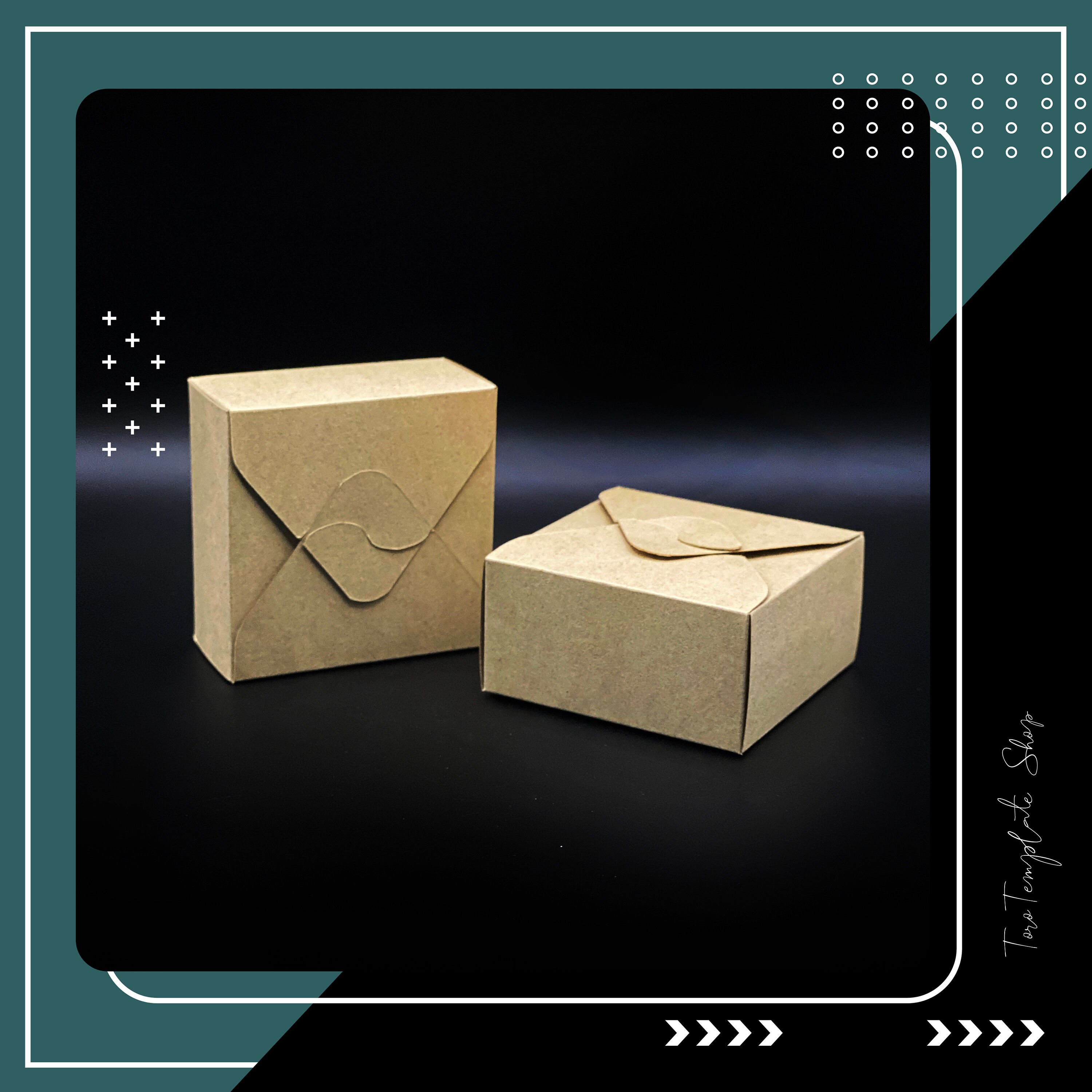 Resizeable Gift Box Template: Candy, Cookies (digital Download) - Etsy