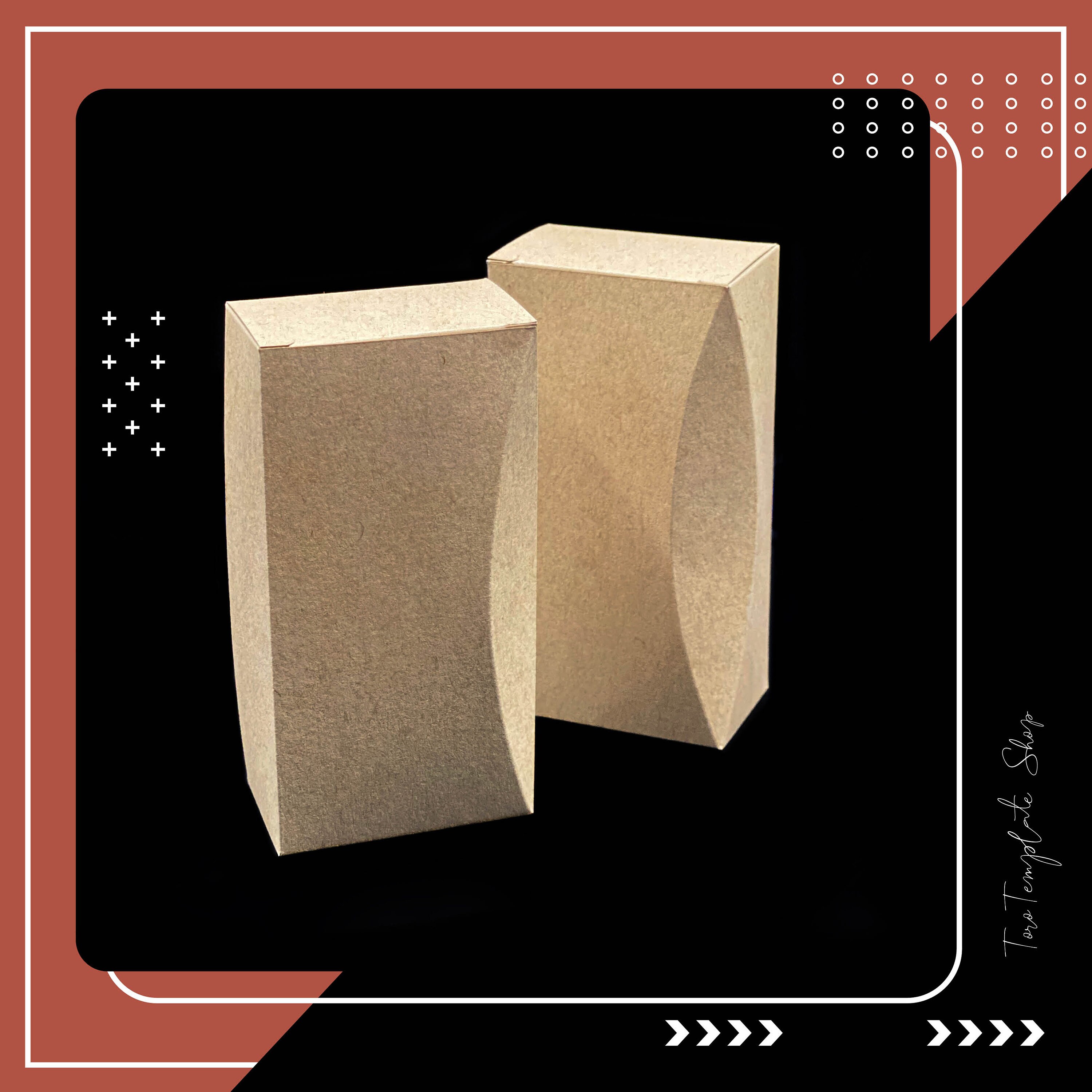 Chamfer Gift Box Template: Resizeable Printable (digital Download) - Etsy