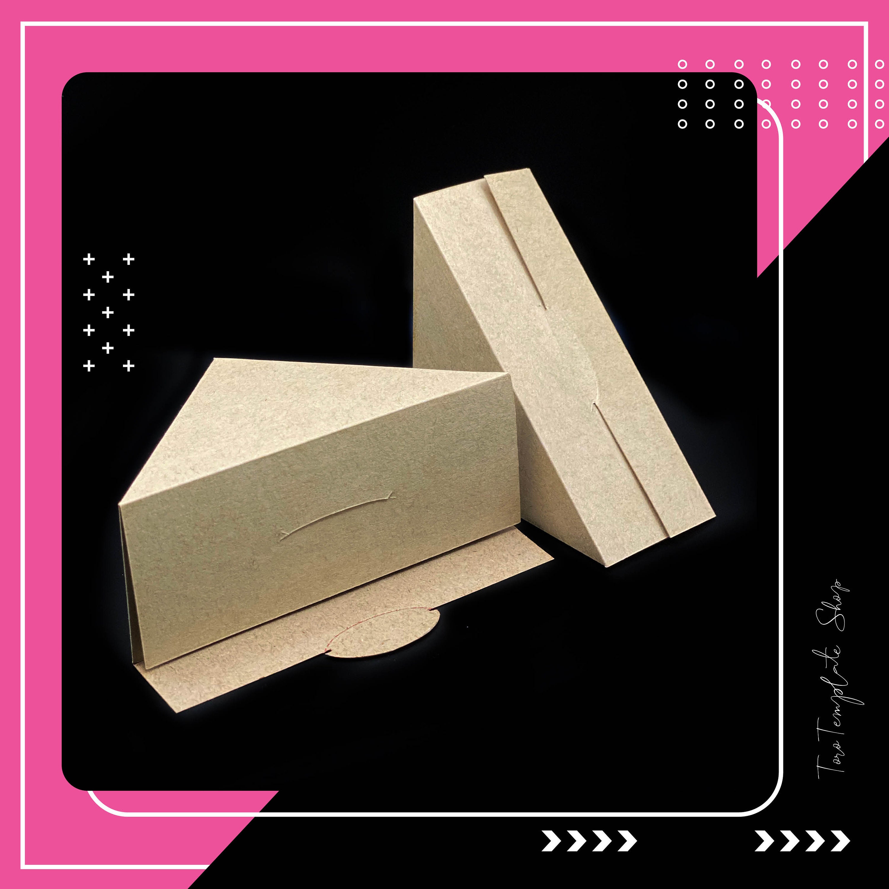 Triangle Box Template: Printable Gift/candy Box (digital Download) - Etsy