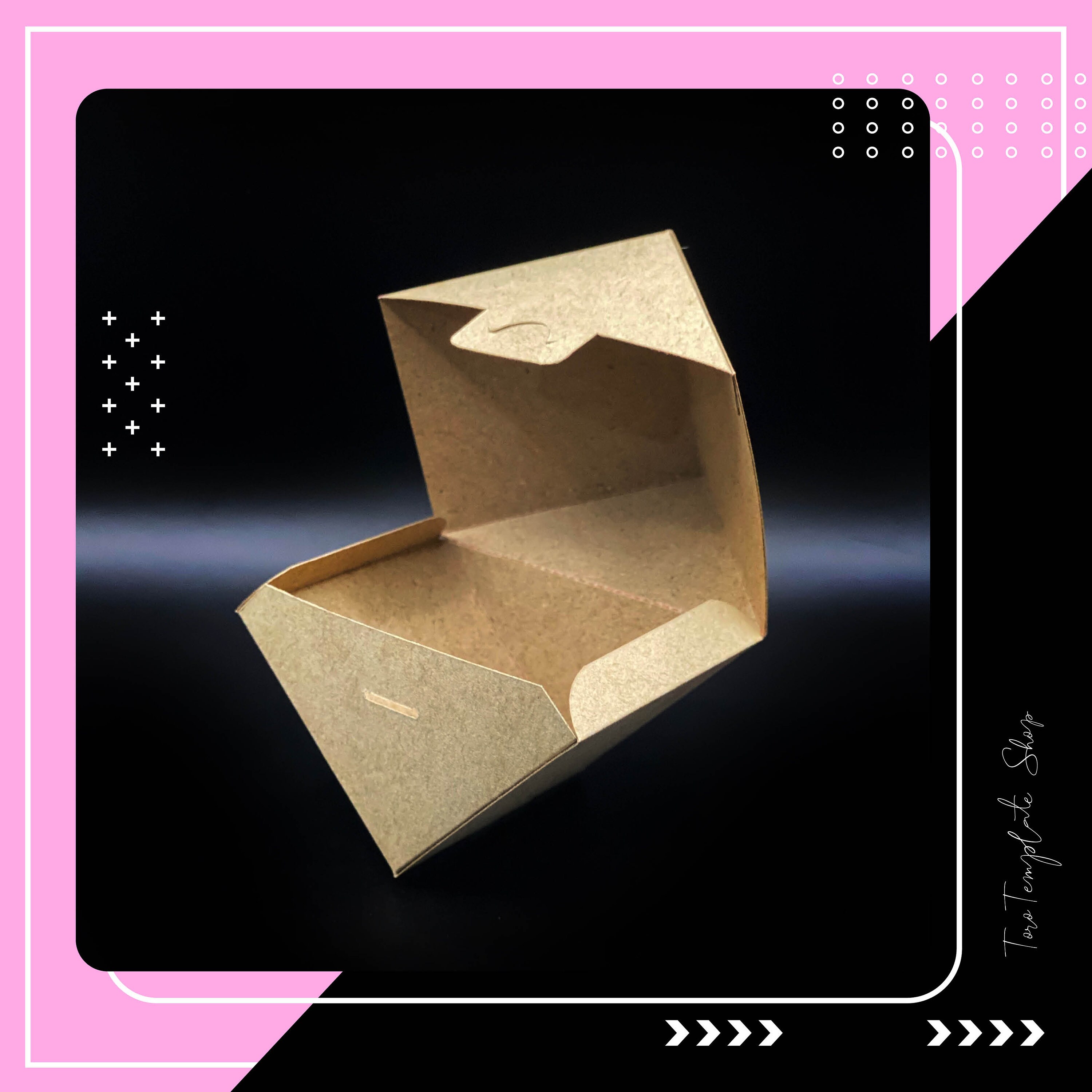 Square Box Template Cookies Box Template Gift Box Template - Etsy