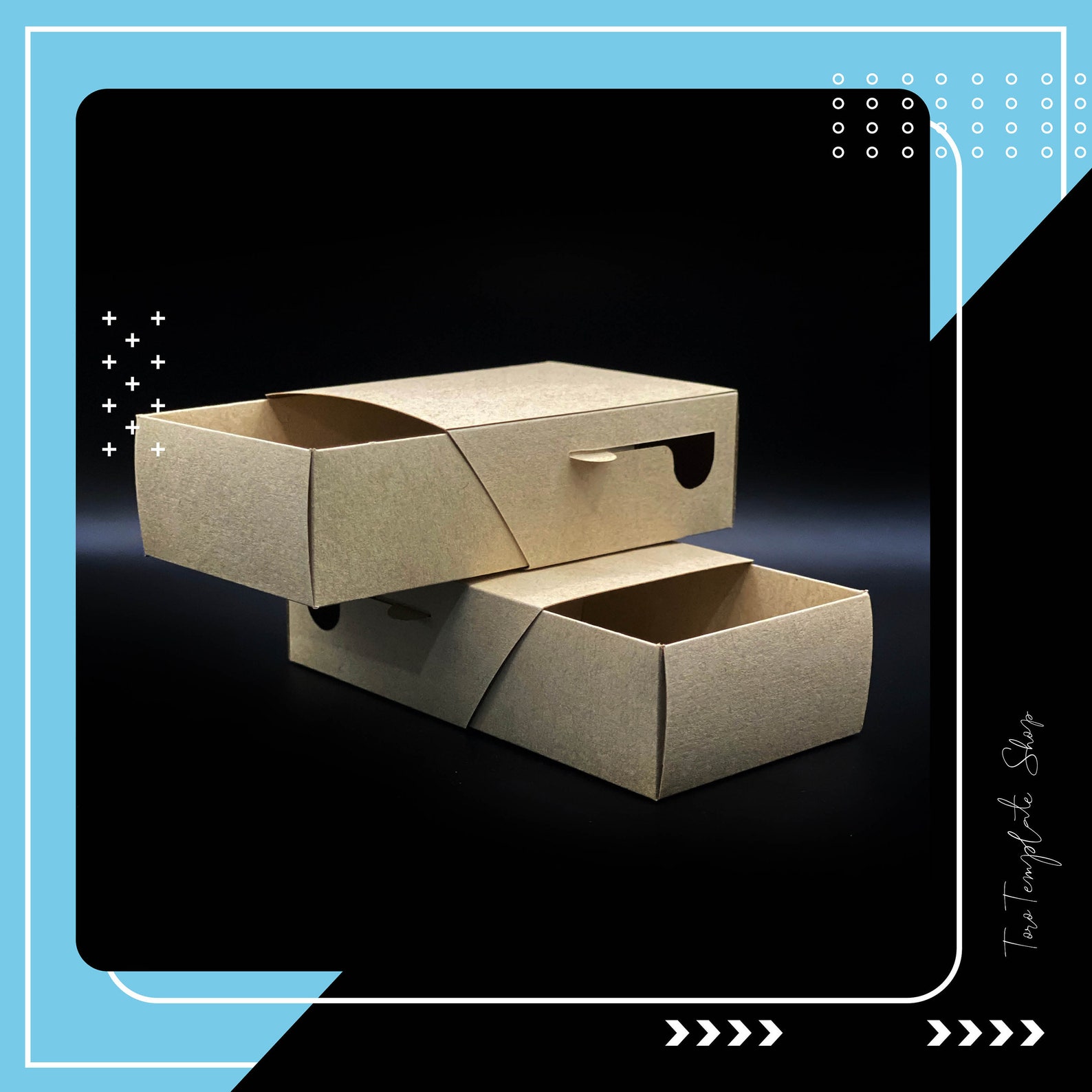 Drawer Box Template, Gift Box Template, Candy Box Template, Cookies Box ...