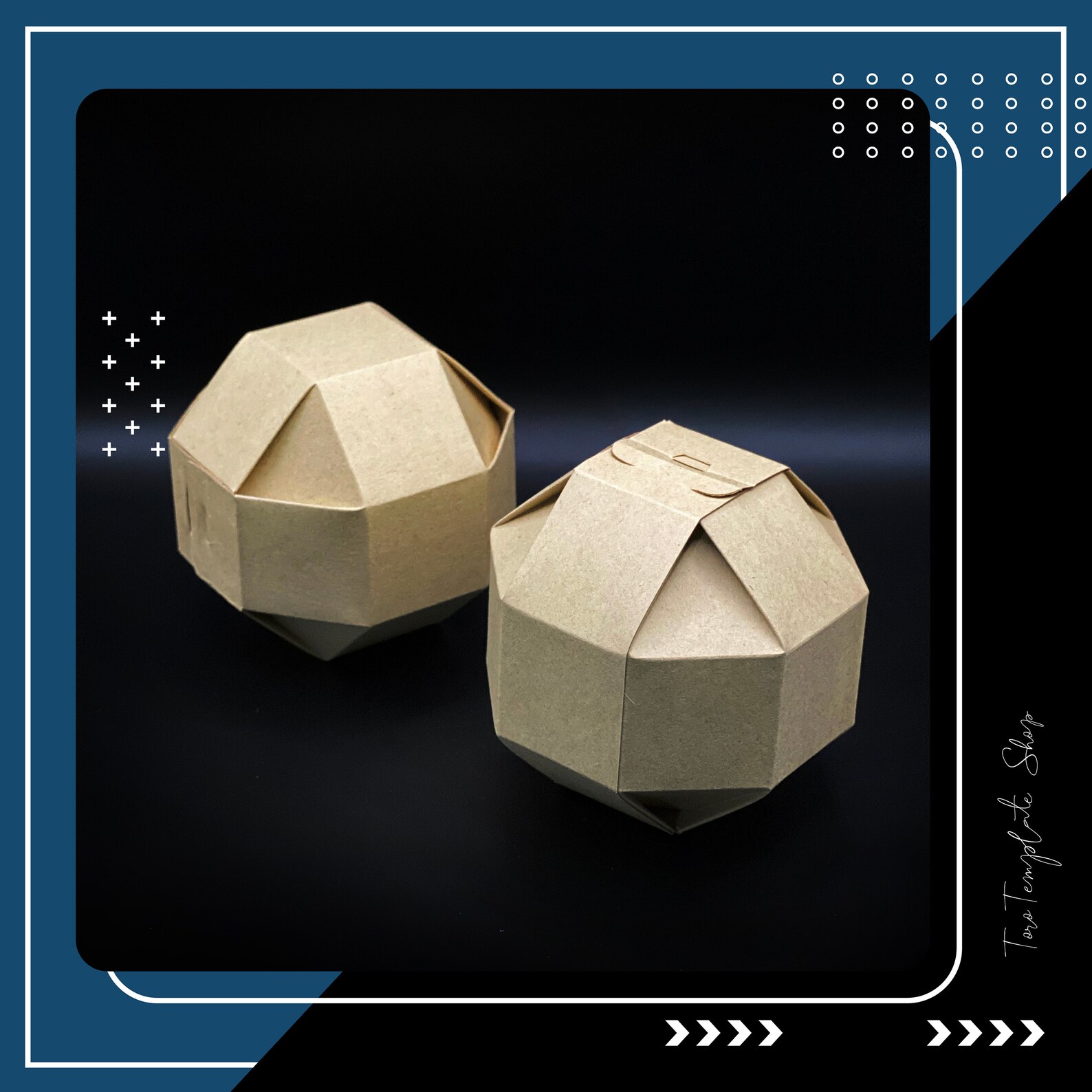 Round Shape Box Template, Gift Box Template, Box Template, Candy Box ...