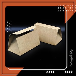 Trapezoid Gift Box Template: Resizeable Printable (digital Download) - Etsy