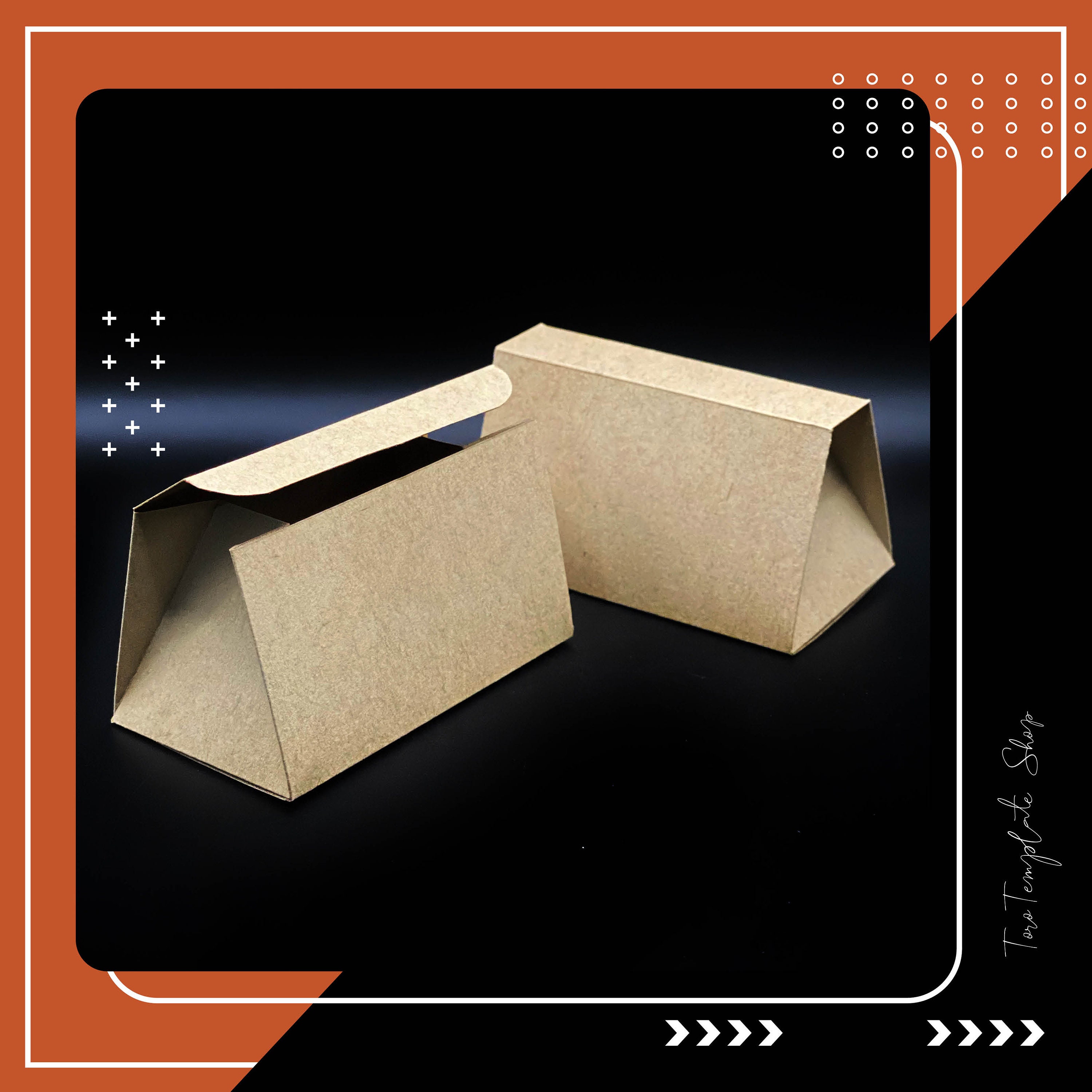 Trapezoid Box Template, Gift Box Template, Candy Box Template, Cookies ...