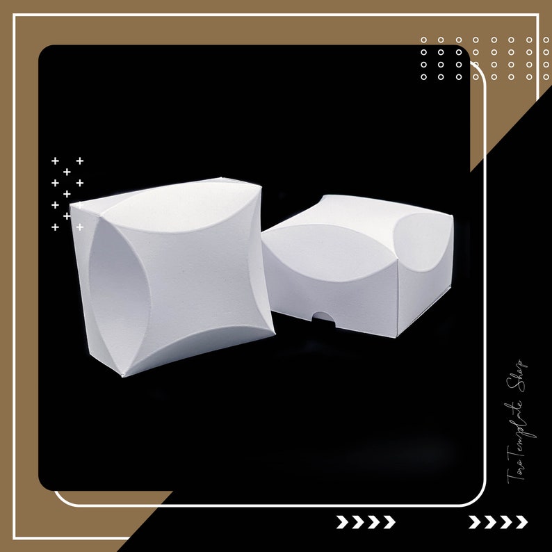 Rectangle Curved Corner Box Template, Gift Box Template, Candy Box ...