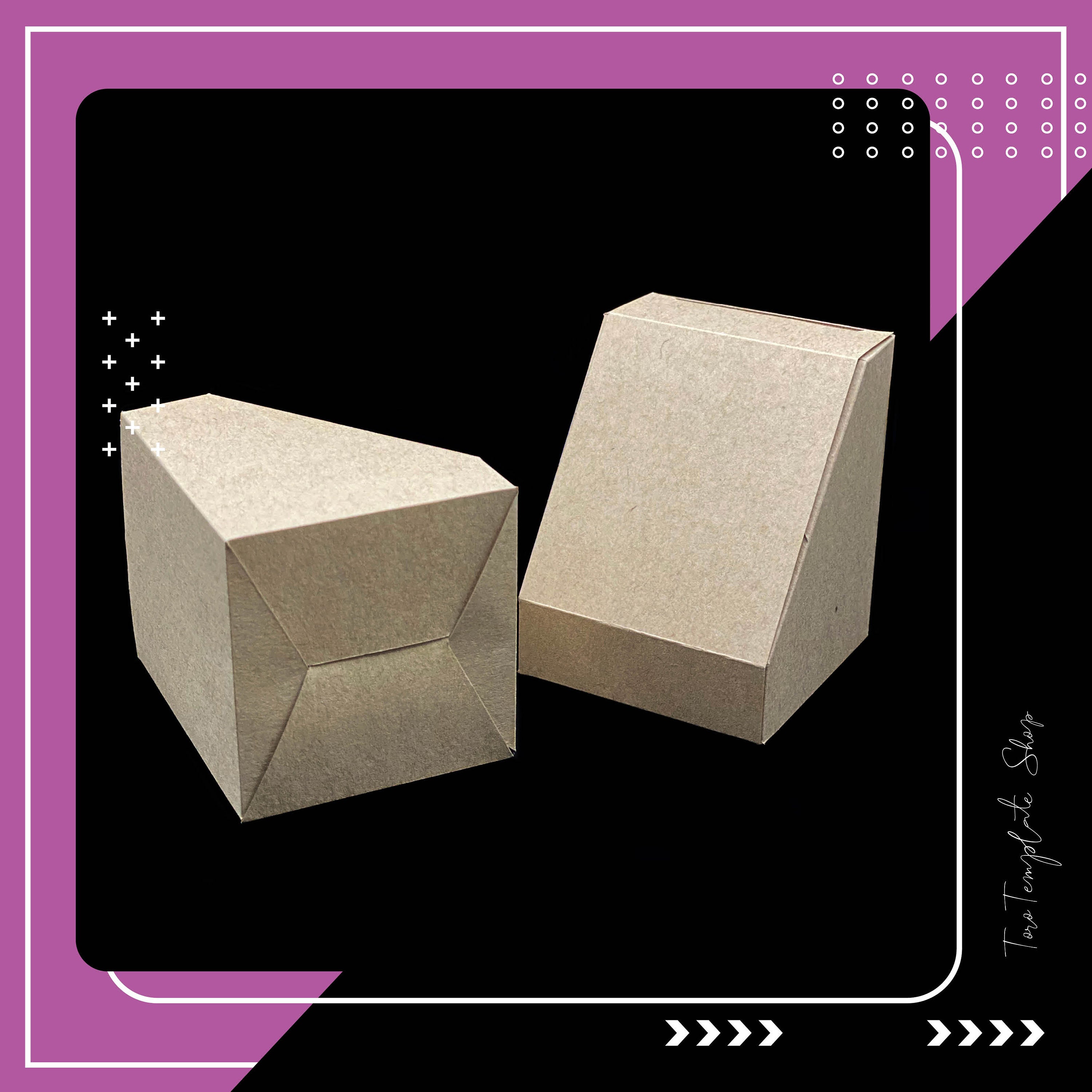 Triangle Box Template T Box Template Candy Box Template Cookies Box Template Resizeable