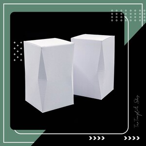 Cut Corner Box Template, Box Template, Candy Box Template, Resizeable ...