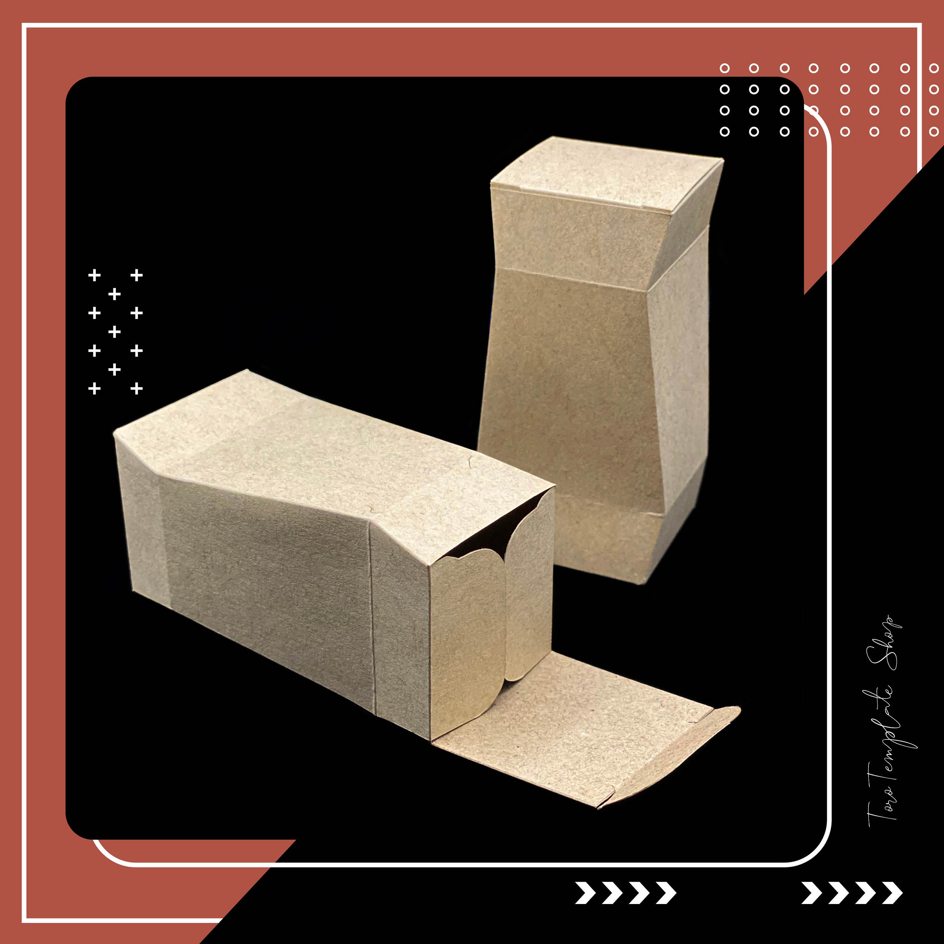 Box Template, Gift Box Template, Candy Box Template, Resizeable ...