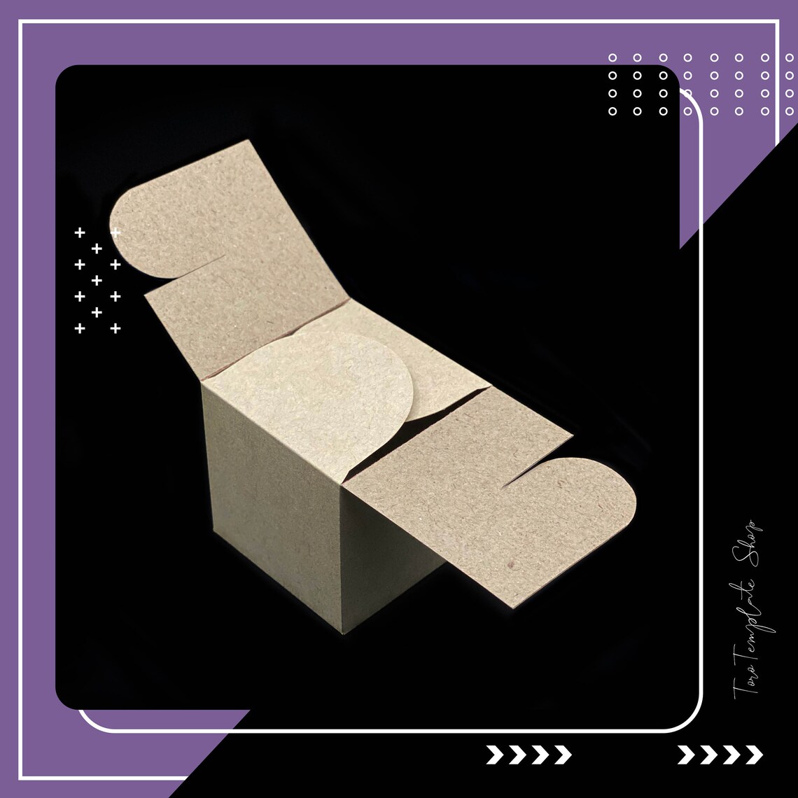 Square Box Template, Gift Box Template, Candy Box Template, Cookies Box ...