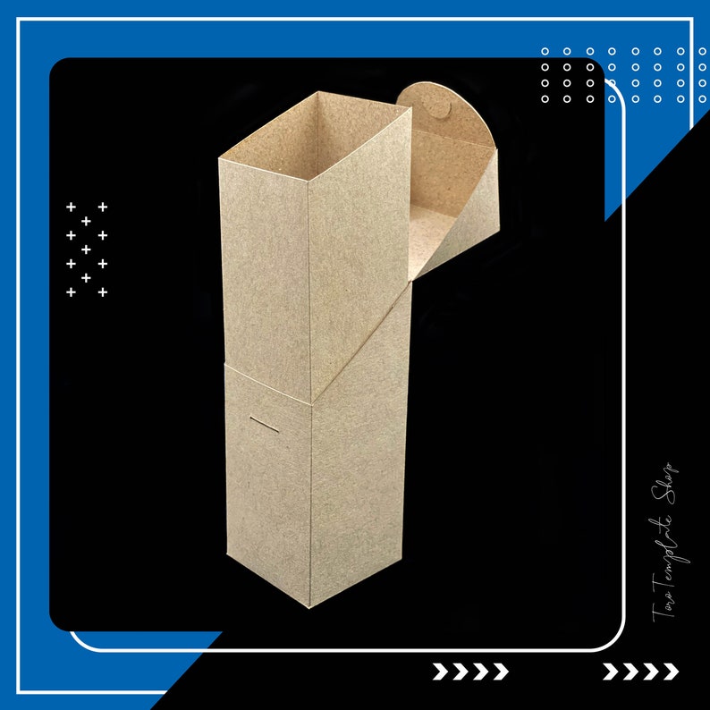 Rectangle Gift Box Template: Printable Candy & Cookie Box (digital ...