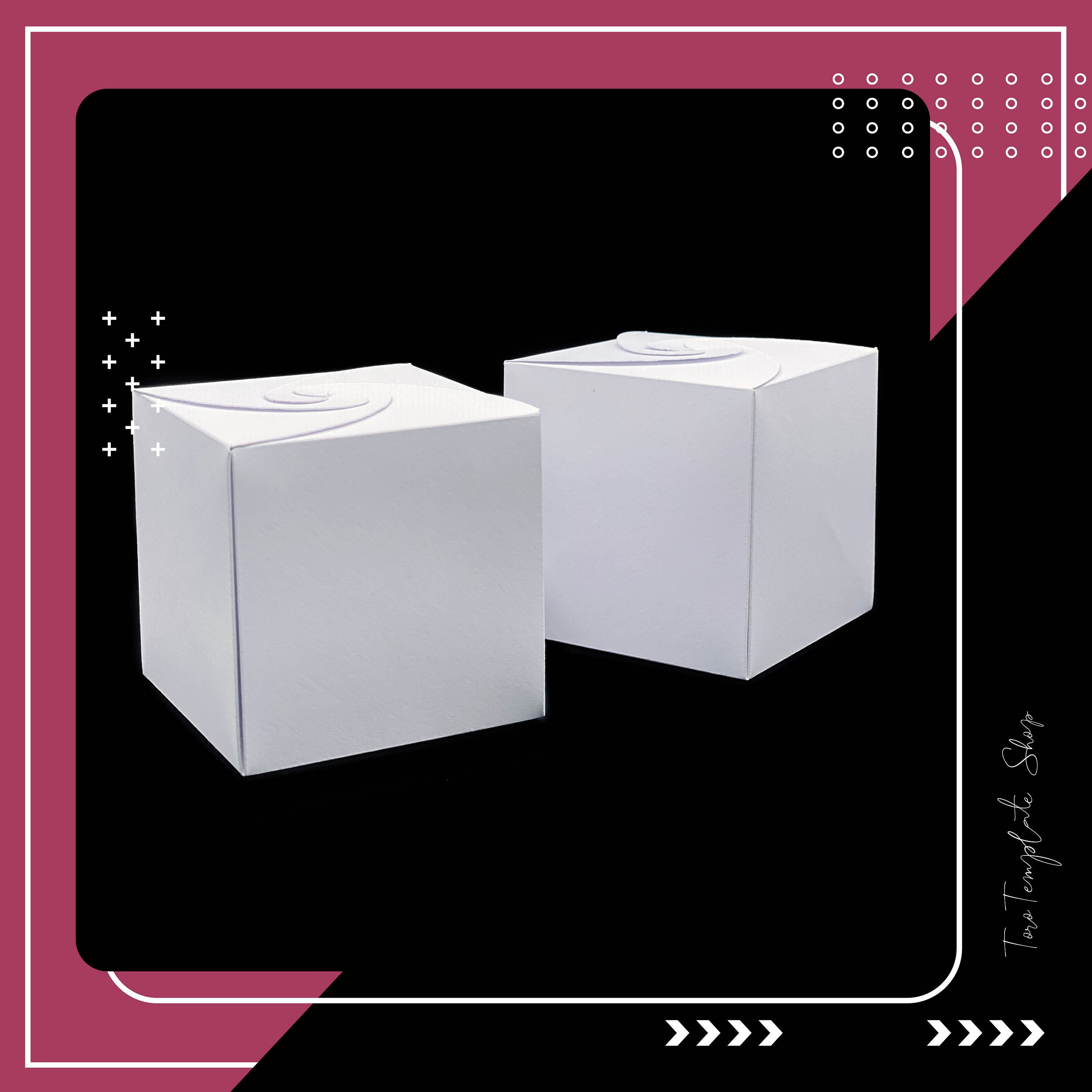 Square Box Template, Gift Box Template, Candy Box Template, Cookies Box ...