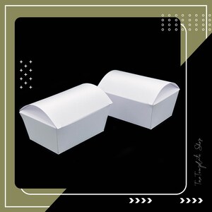 Curved Box Template, Gift Box Template, Candy Box Template, Resizeable ...