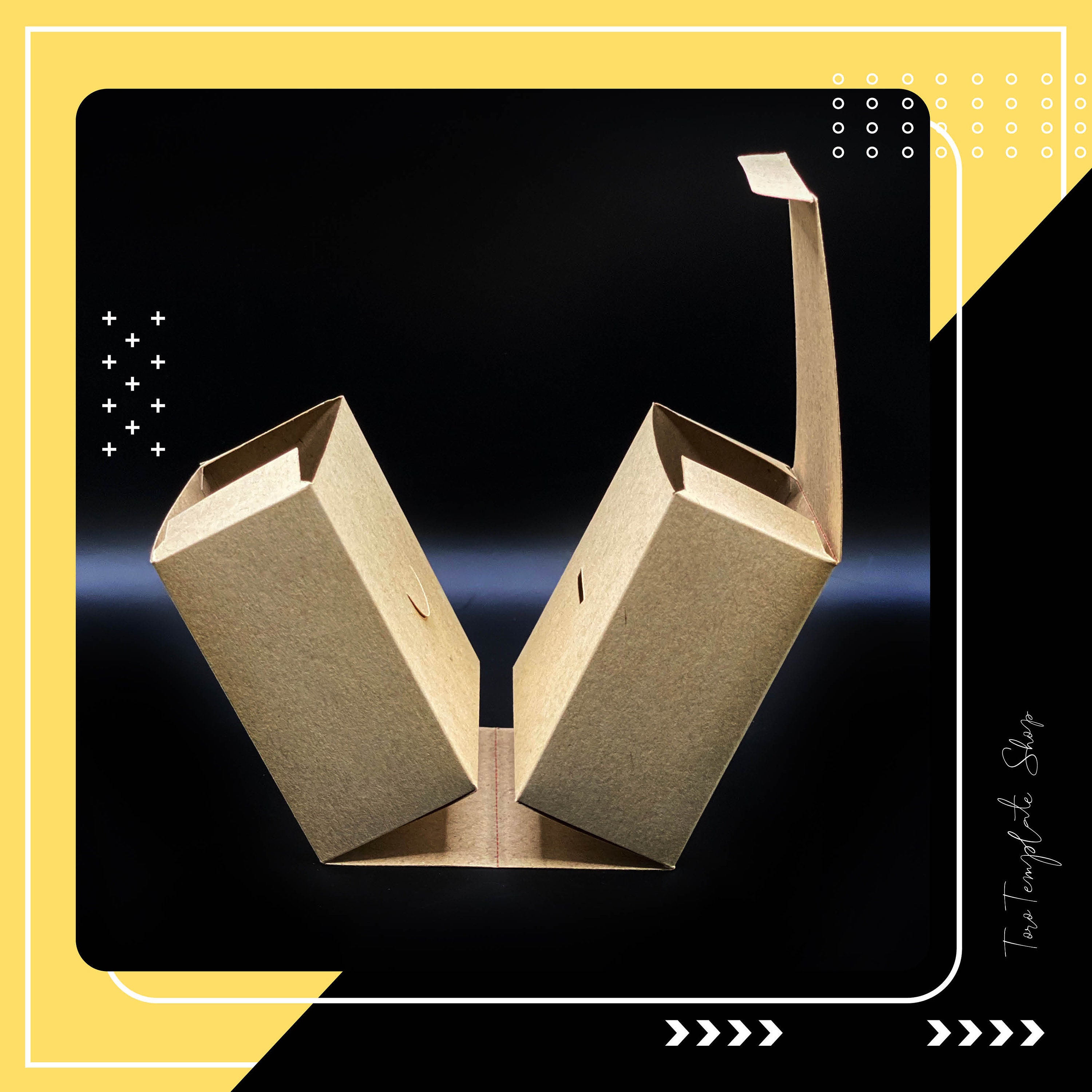 Twin Box Template Cookies Box Template Gift Box Template - Etsy