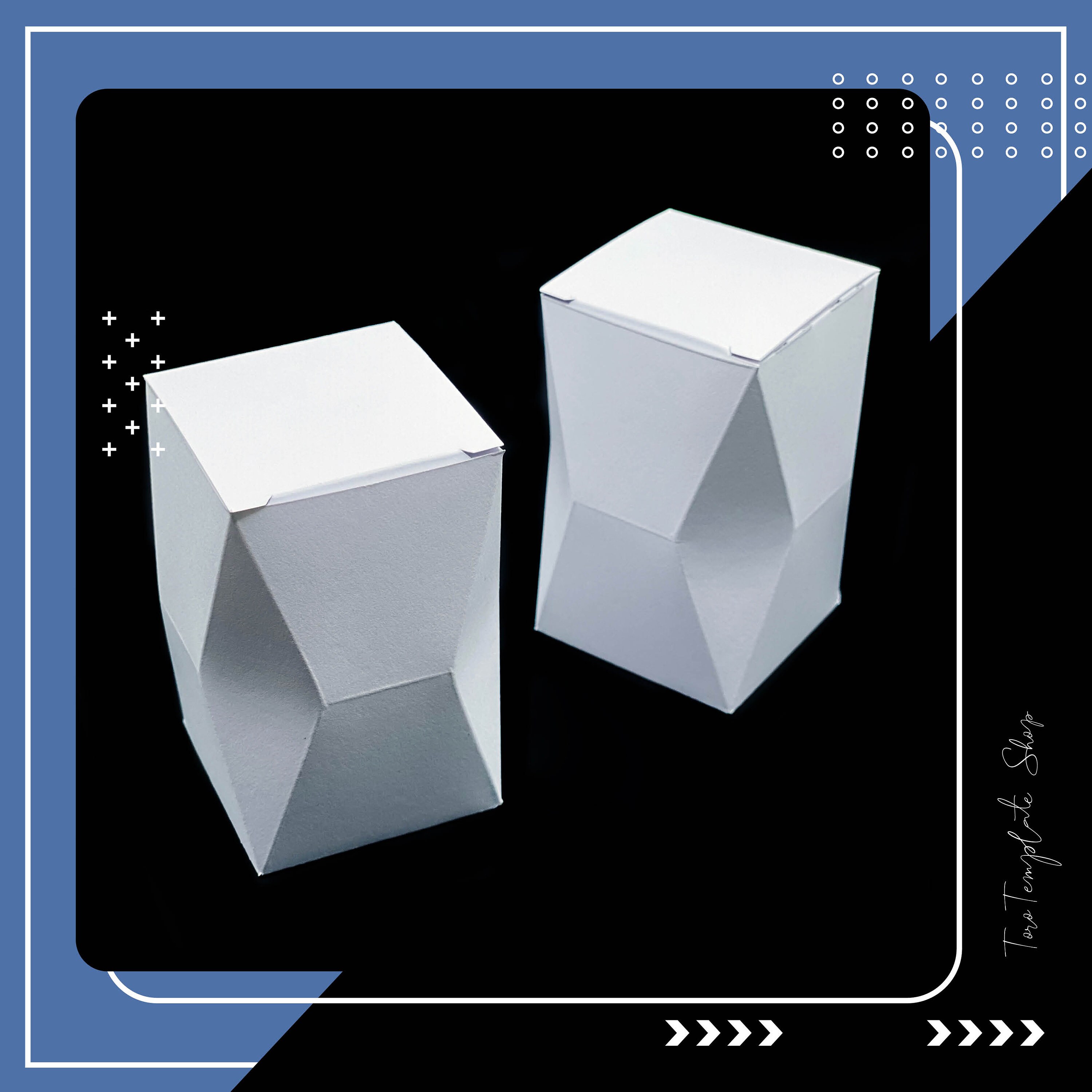 Zigzag Box Template: Printable Gift/candy/jewelry Box (digital Download ...