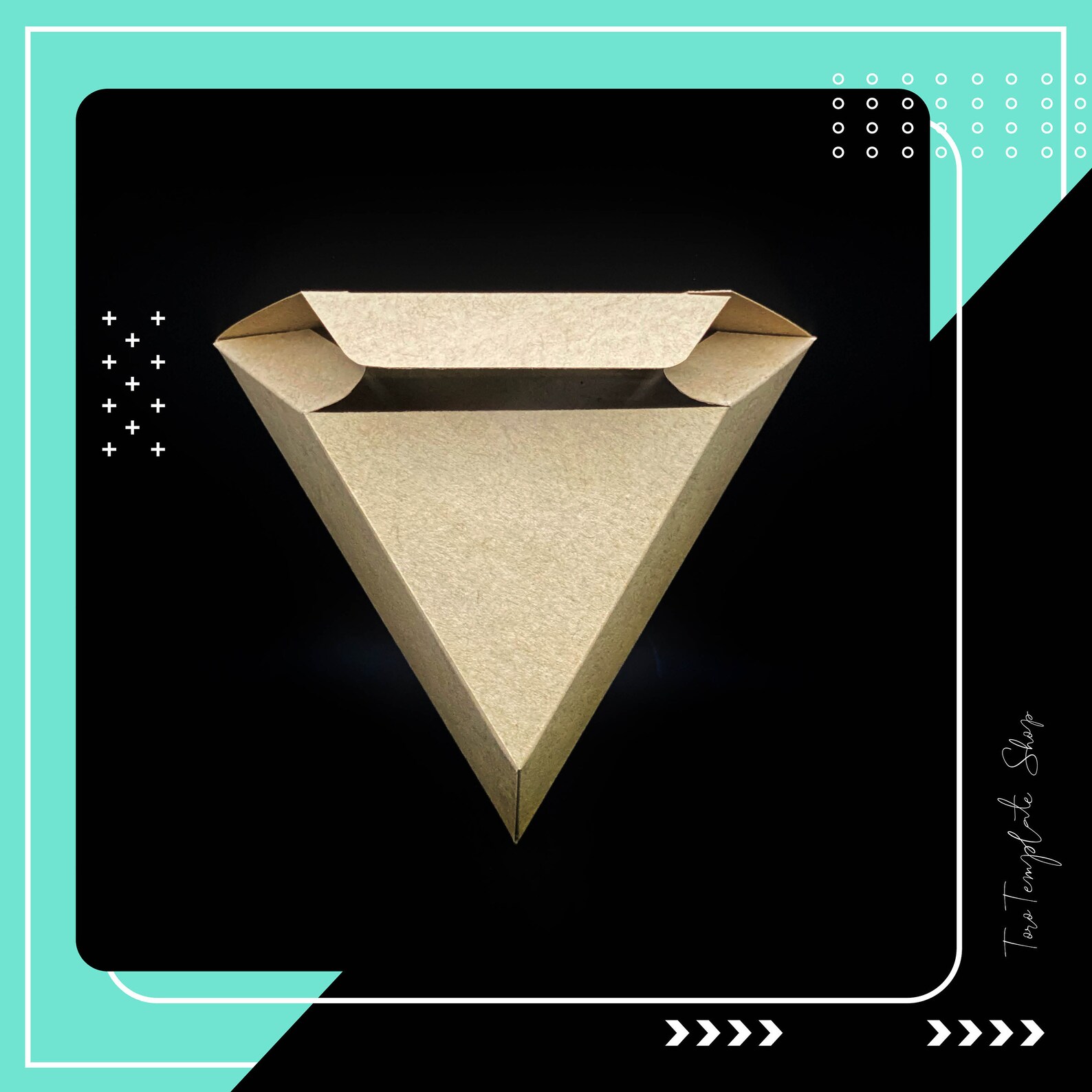 Triangle Box Template: Printable Gift/candy Box (digital Download) - Etsy
