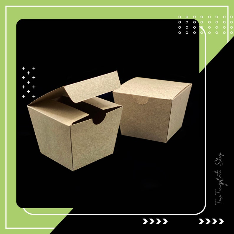 Trapezoid Box Template, Gift Box Template, Candy Box Template, Cookies ...