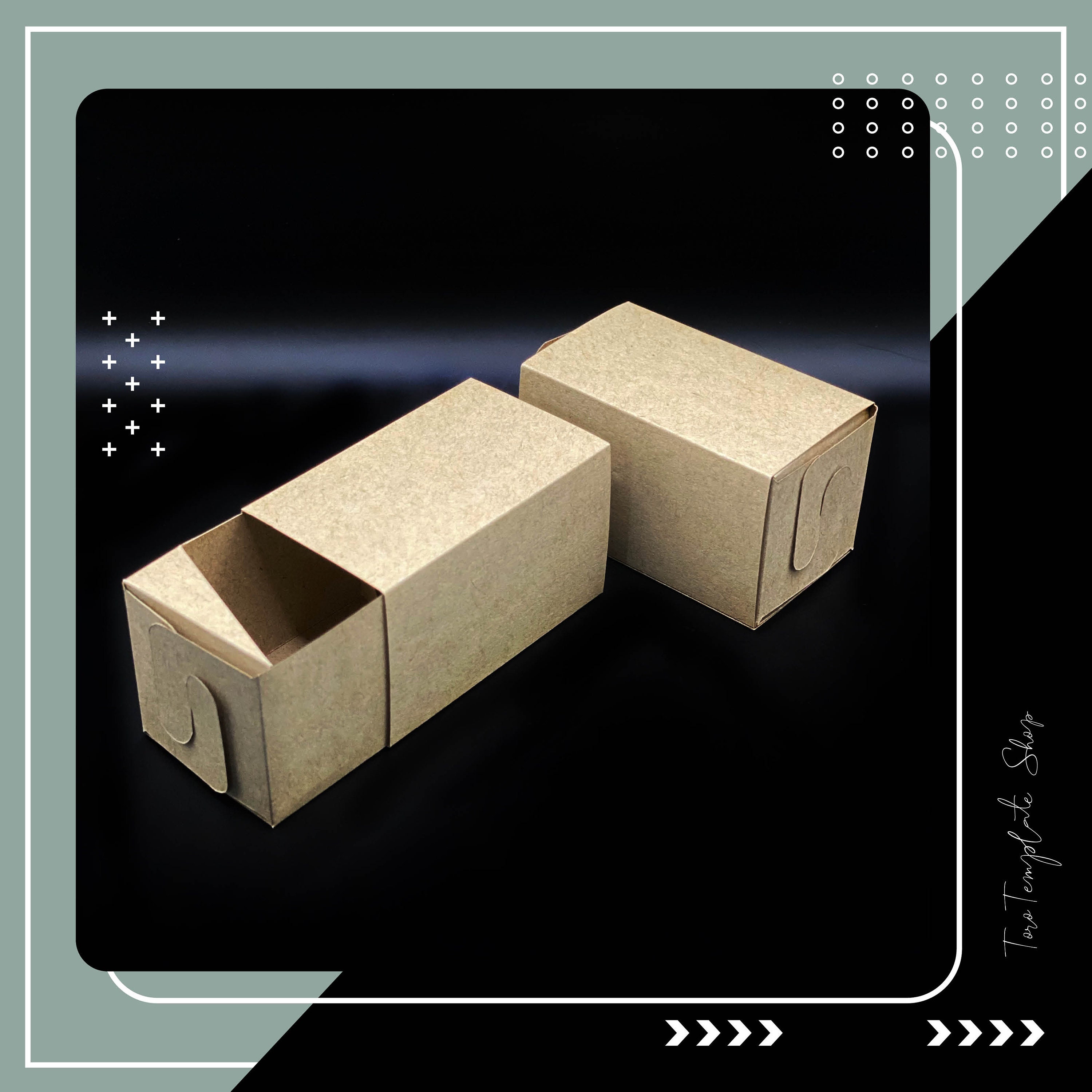 Rectangle Drawer Box Template, Gift Box Template, Candy Box Template ...