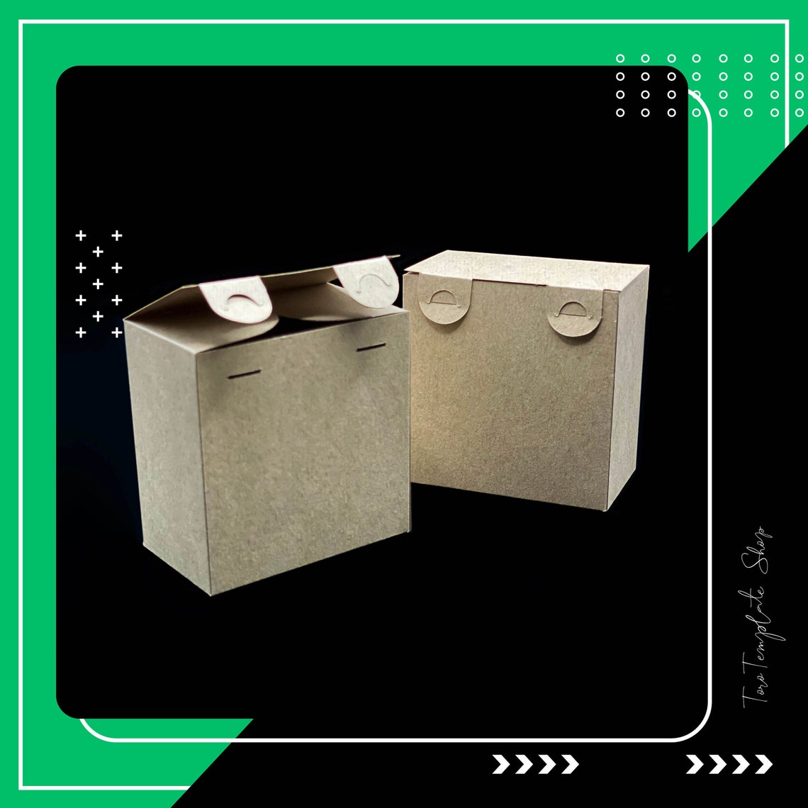 Rectangle Gift Box Template: Printable Candy/cookie Box (digital ...