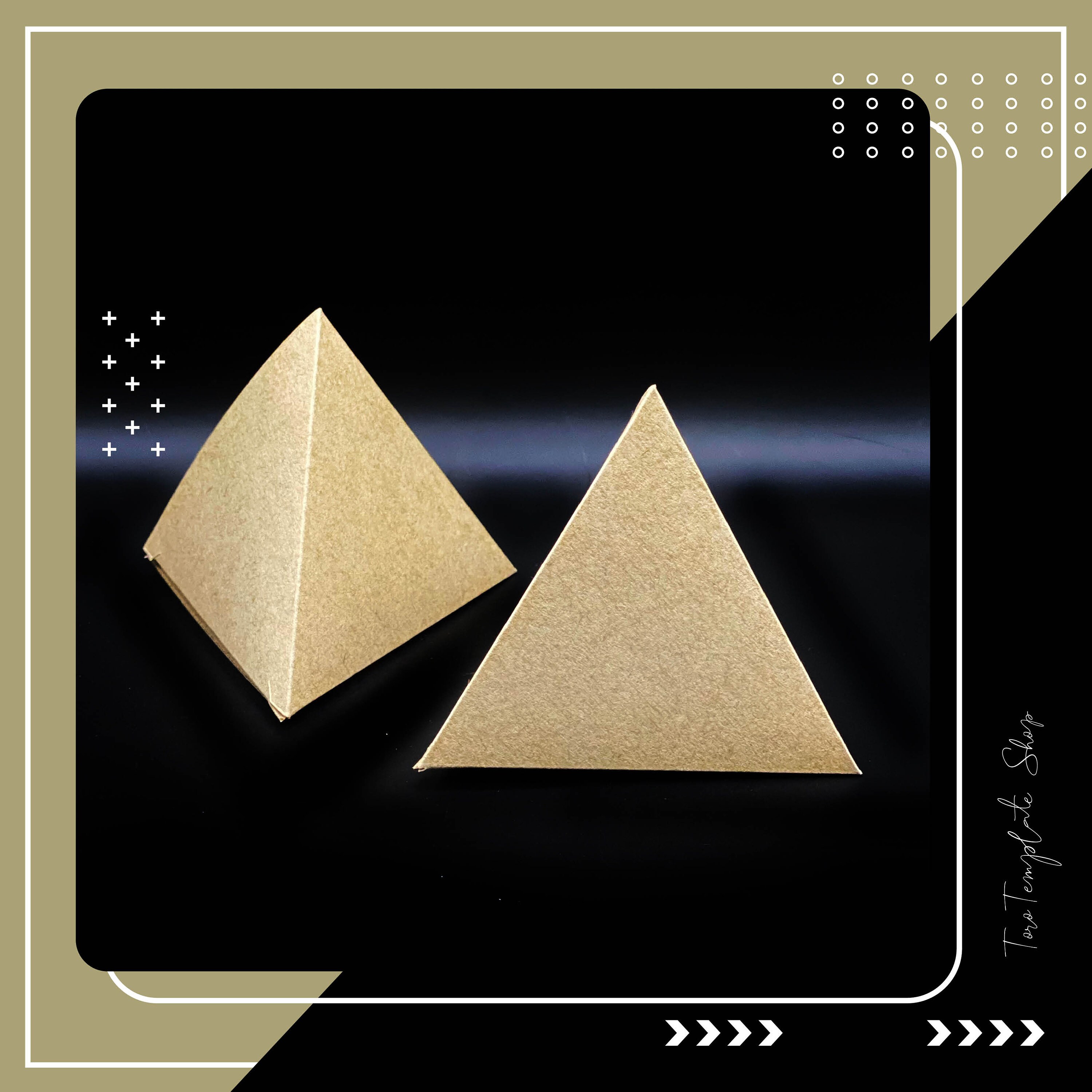 Triangle Box Template, Gift Box Template, Candy Box Template, Cookies ...