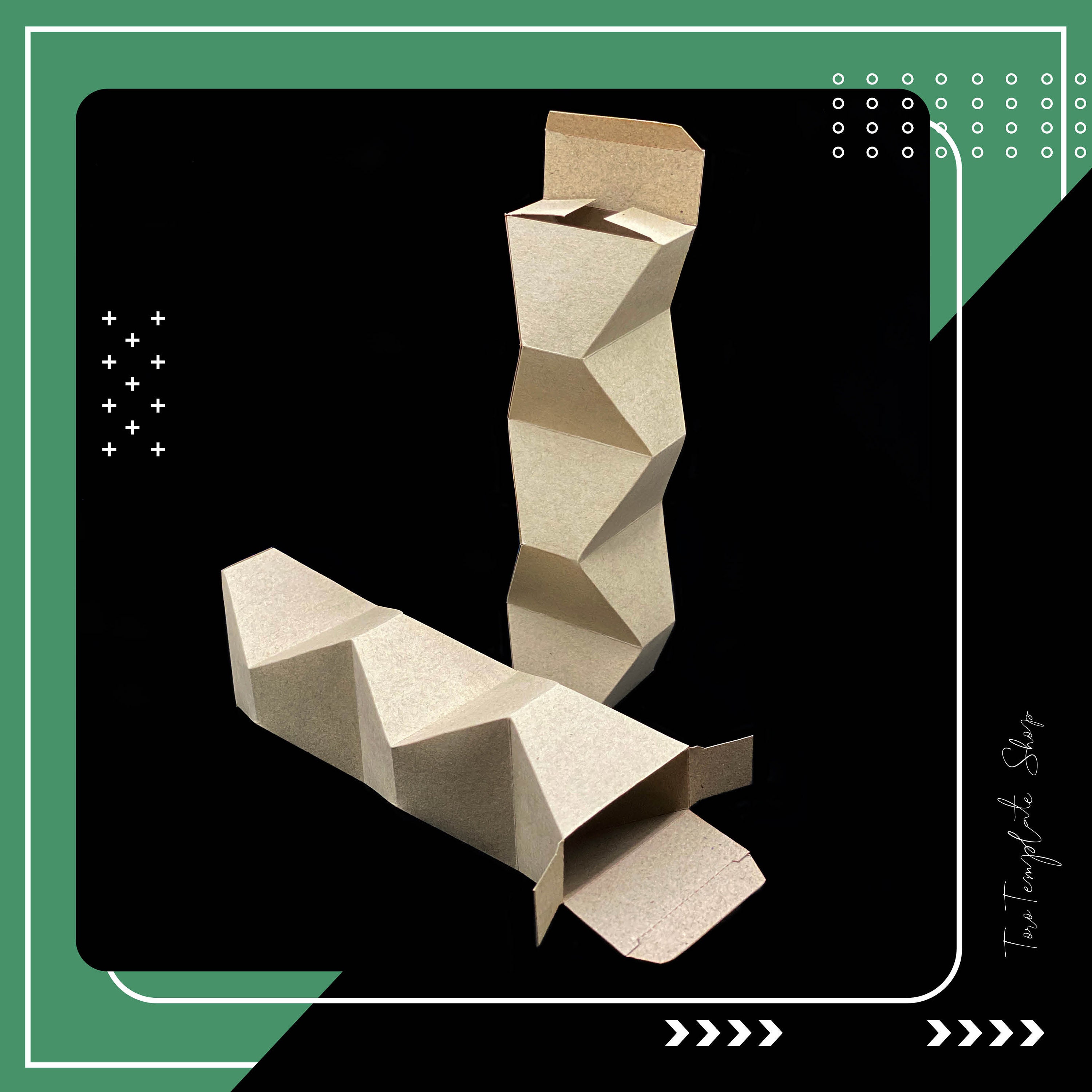 Zigzag Box Template Gift Box Template Candy Box Template - Etsy