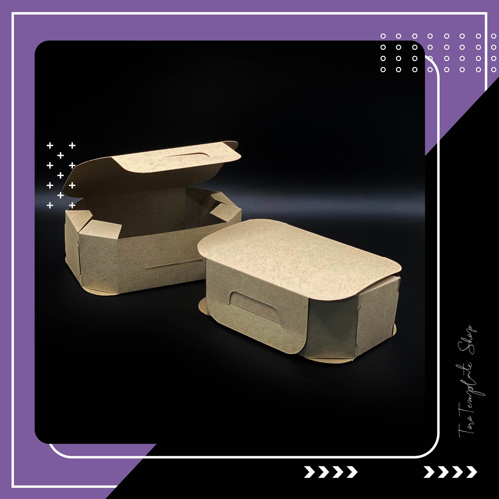 Resizeable Gift Box Template: Candy, Cookies (digital Download) - Etsy
