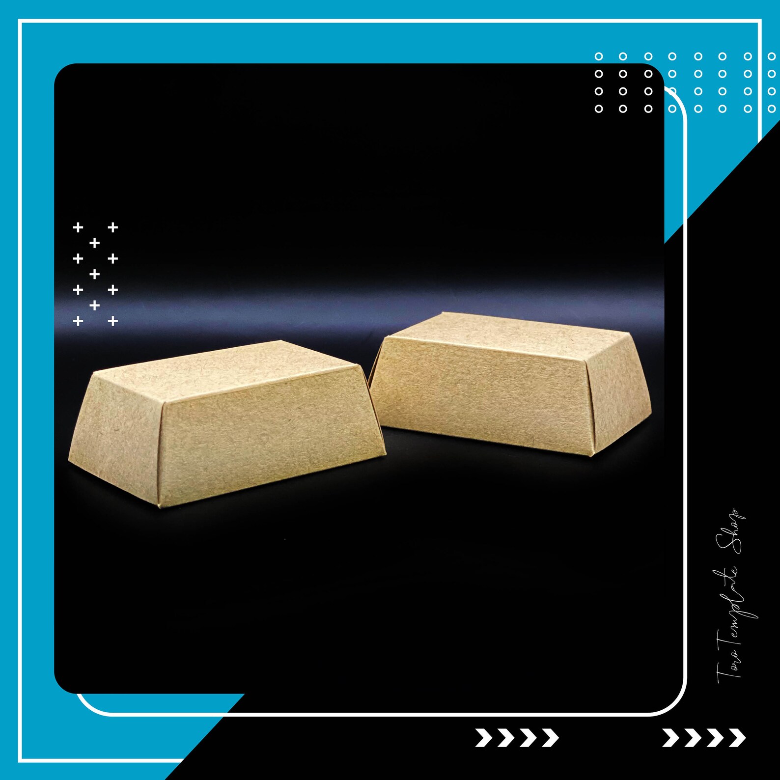 Trapezoid Box Template, Cookies Box Template, Gift Box Template, Candy ...