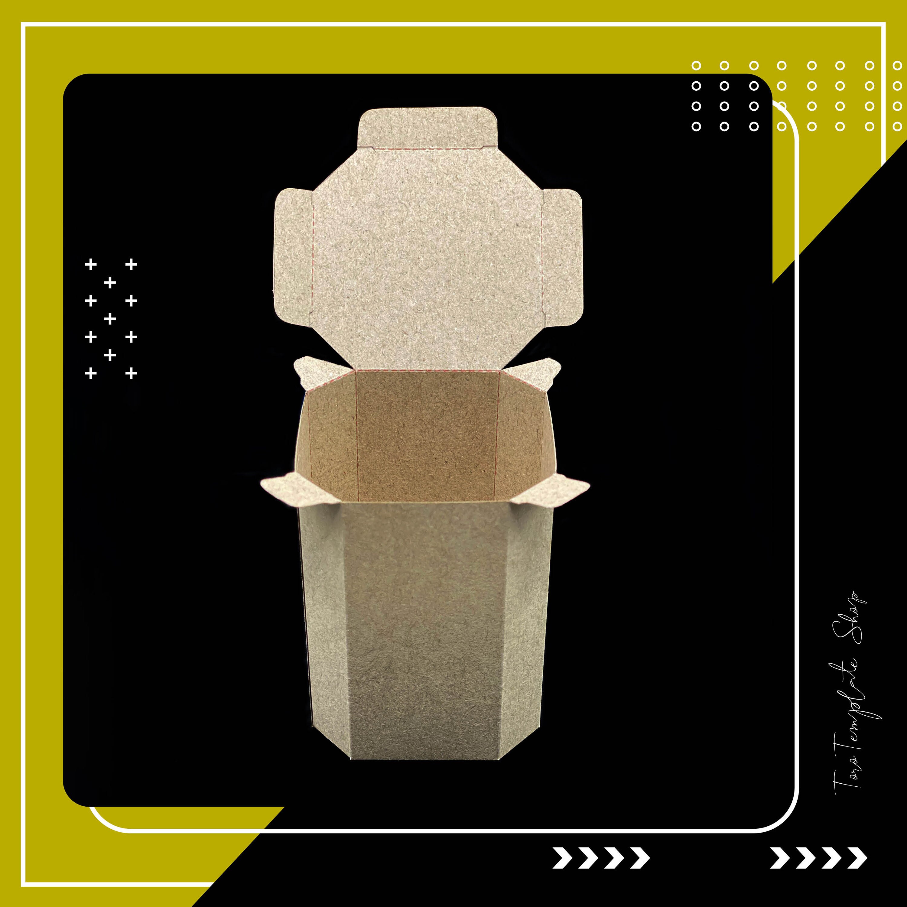 Octagon Box Template, Gift Box Template, Candy Box Template, Cookies ...