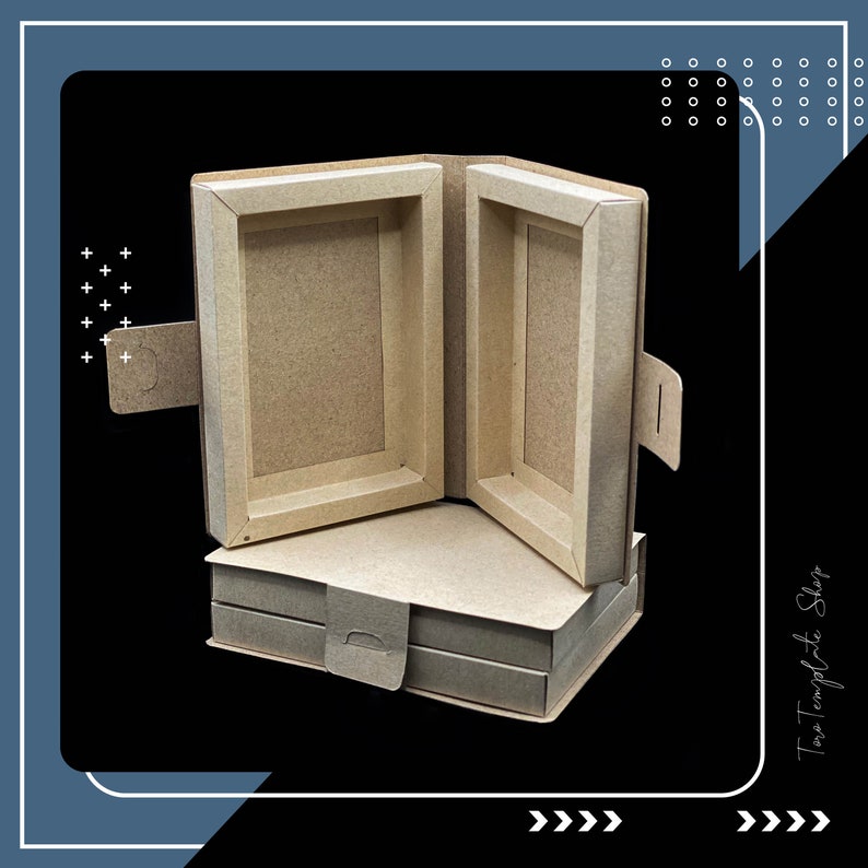 Resizeable Book/candy Box Template: Printable Gift Box (digital ...