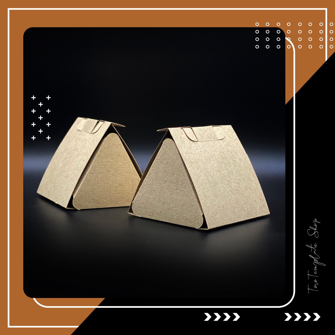 Triangle Box Template, Box Template, Cookies Box Template, Gift Box ...