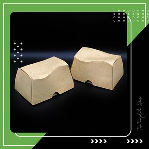 Curved Box Template: Resizeable Gift & Candy Box (digital Download) - Etsy