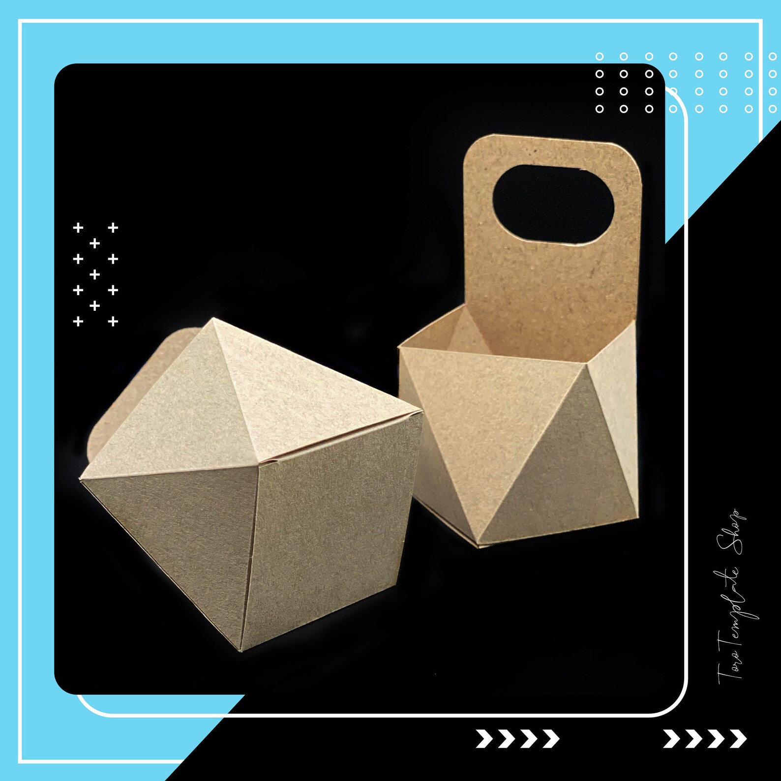 Octagon Basket Box Template, Cookies Box Template, Gift Box Template ...