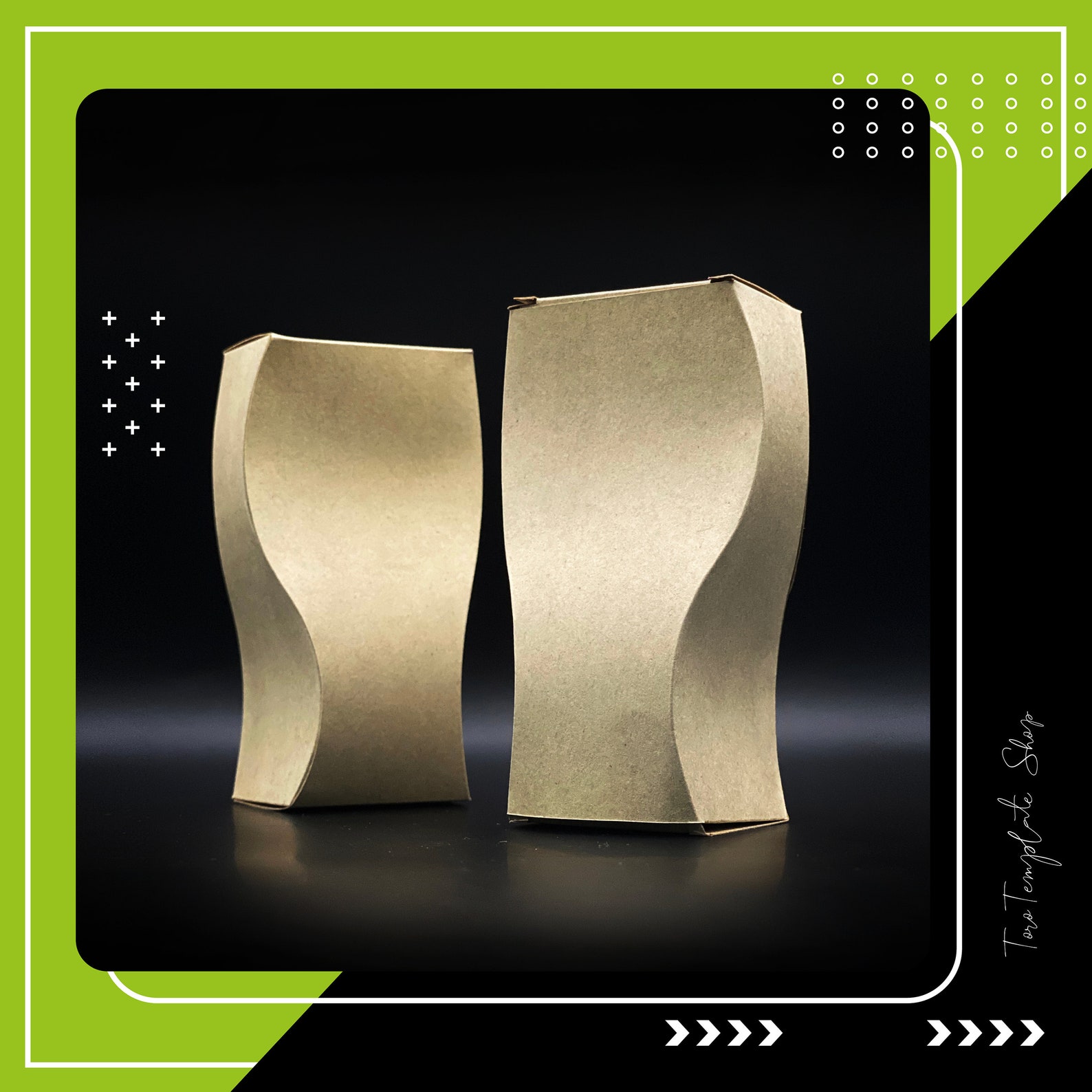 Curved Box Template, Gift Box Template, Box Template, Candy Box ...