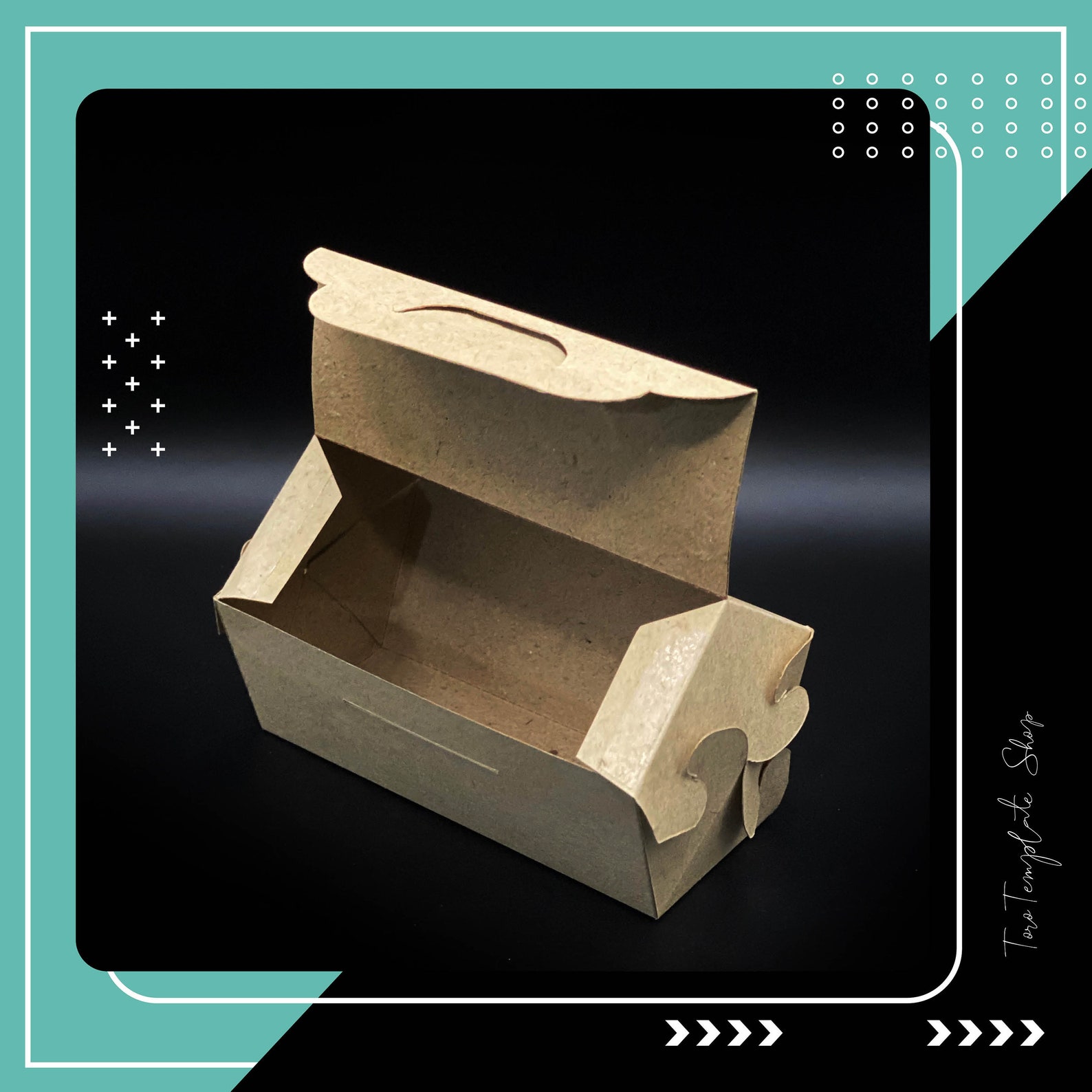 Pentagon Box Template, Box Template, Gift Box Template, Cookies Box ...