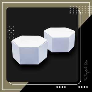 Hexagon Box Template, Gift Box Template, Candy Box Template, Resizeable ...