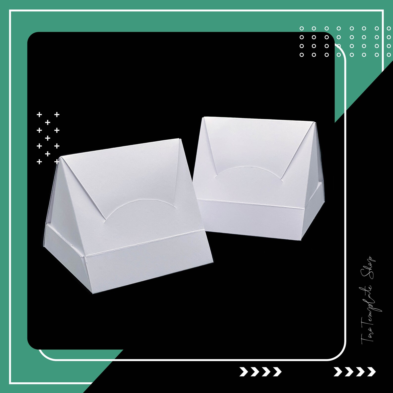 Triangle Box Template, Gift Box Template, Jewelry Box Template ...