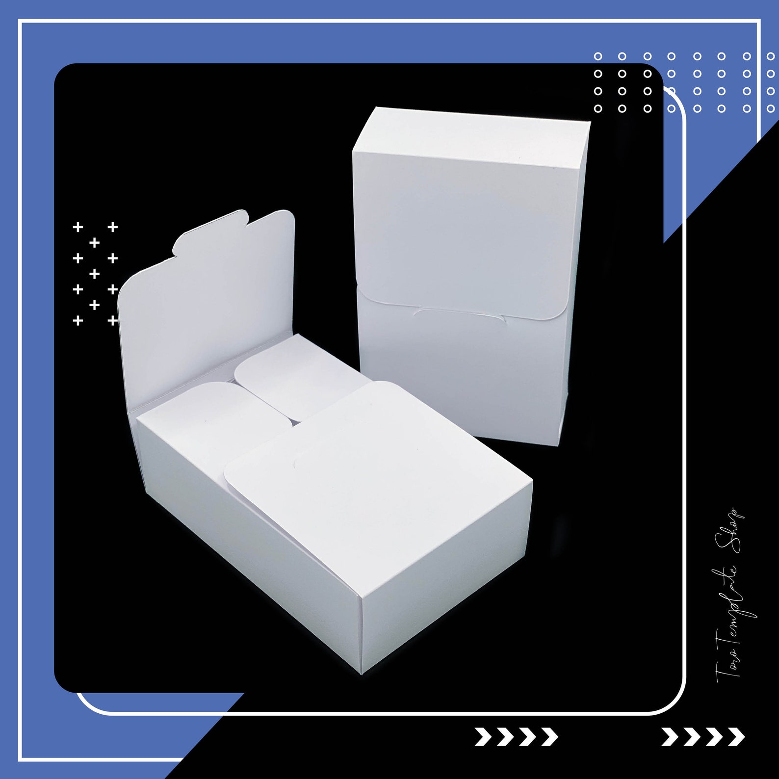 Rectangle Box Template, Gift Box Template, Candy Box Template, Cookie ...