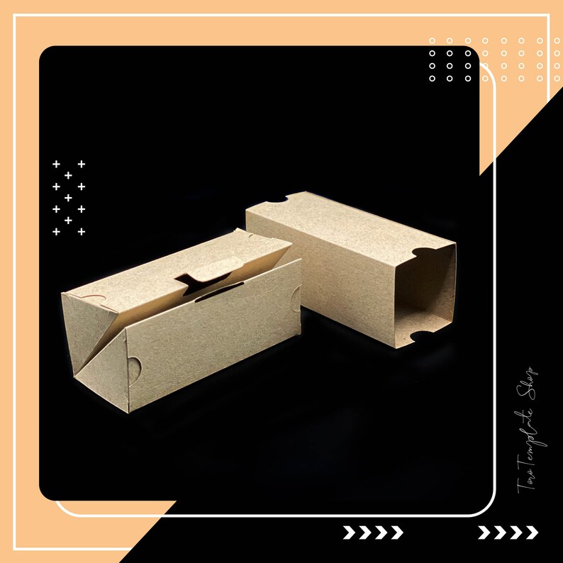 Twin Triangle Box Template, Drawer Box Template, Gift Box Template ...