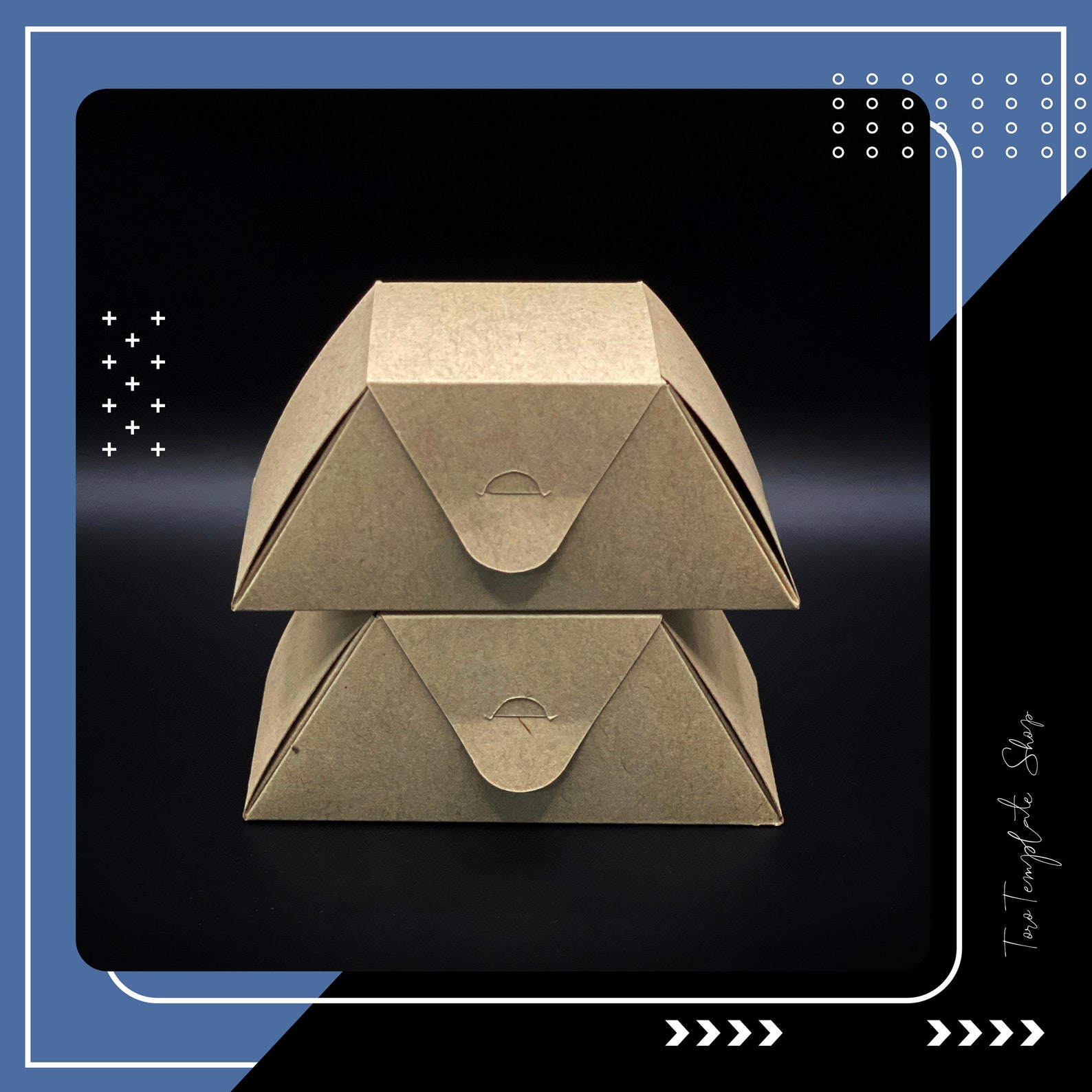 Trapezoid Box Template, Box Template, Cookies Box Template, Gift Box ...