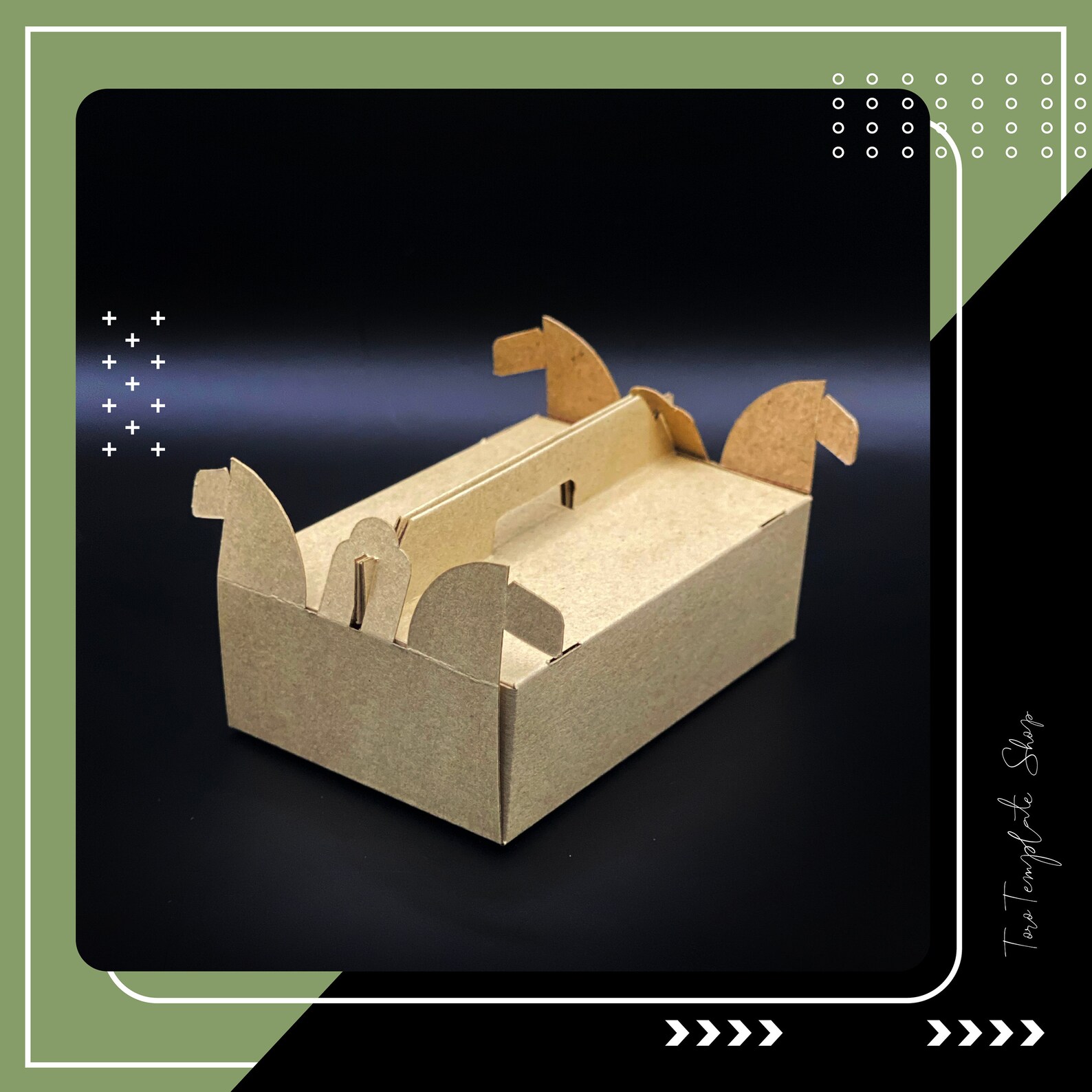 Resizeable Gift Box Template: Candy, Cookies (digital Download) - Etsy