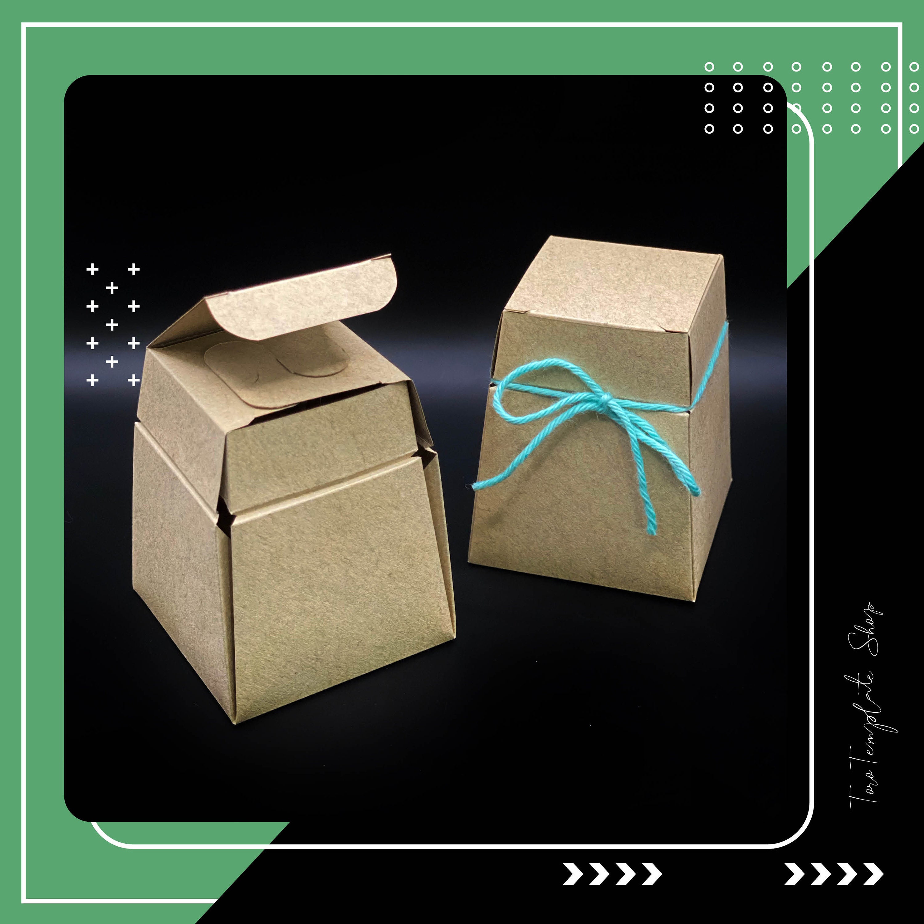 Trapezoid Gift Box Template: Resizeable Candy/cookie Box (digital ...