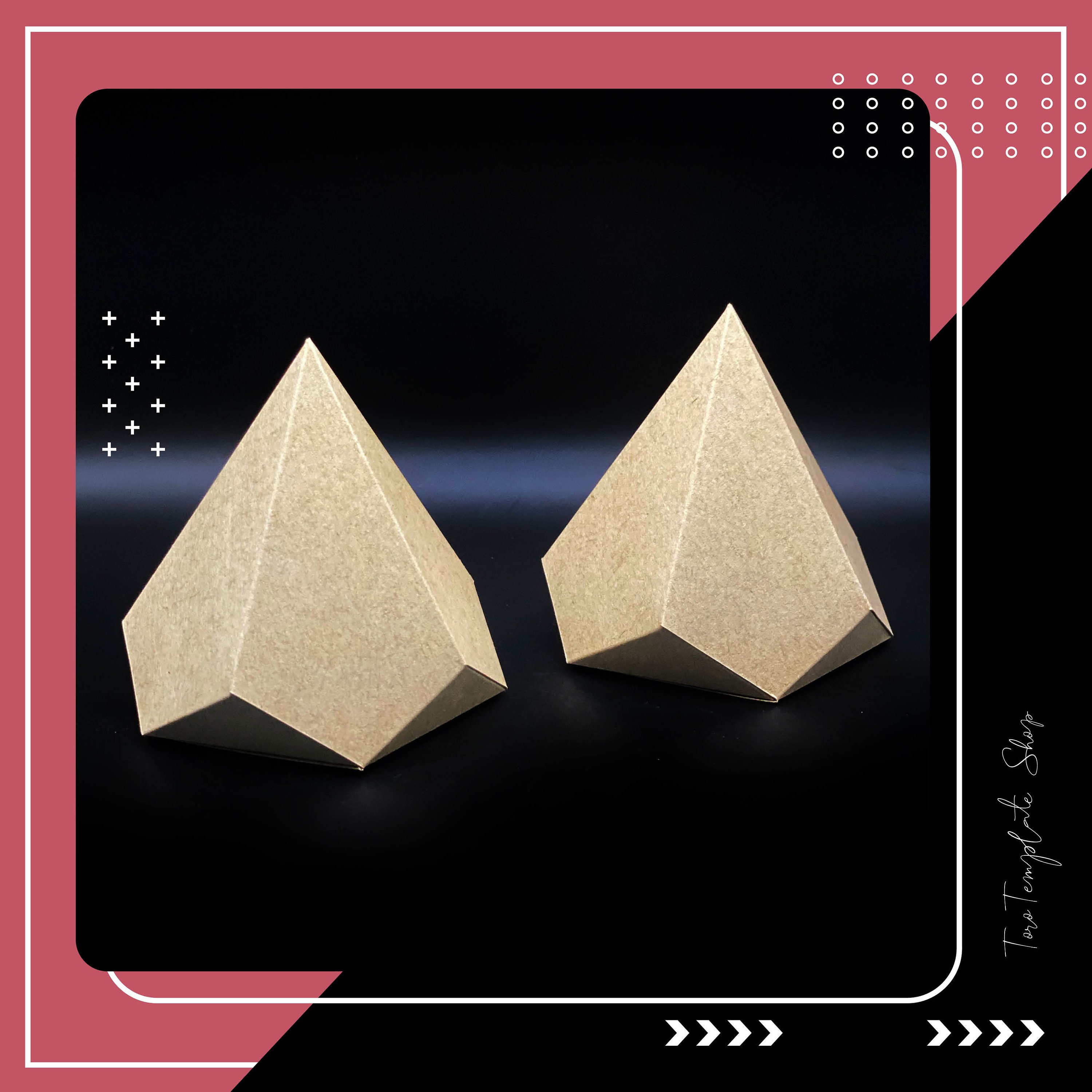 Diamond Shape Box Template, Gift Box Template, Candy Box Template ...