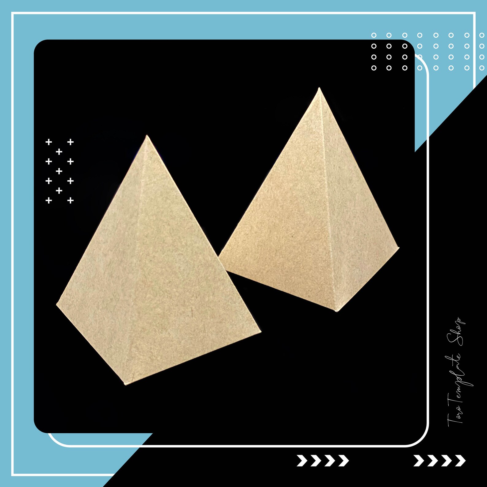 Pyramid Box Template, Gift Box Template, Candy Box Template, Cookies ...