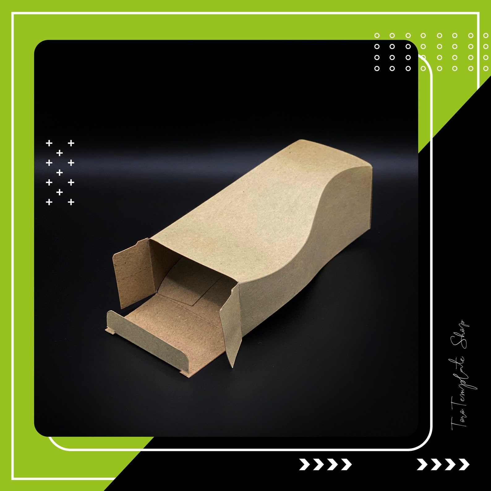 Curved Box Template, Gift Box Template, Box Template, Candy Box ...